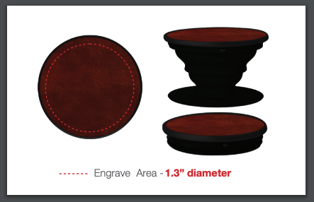 Leather Pop Socket - Custom Branded Promotiona Popsockets - Swag.com