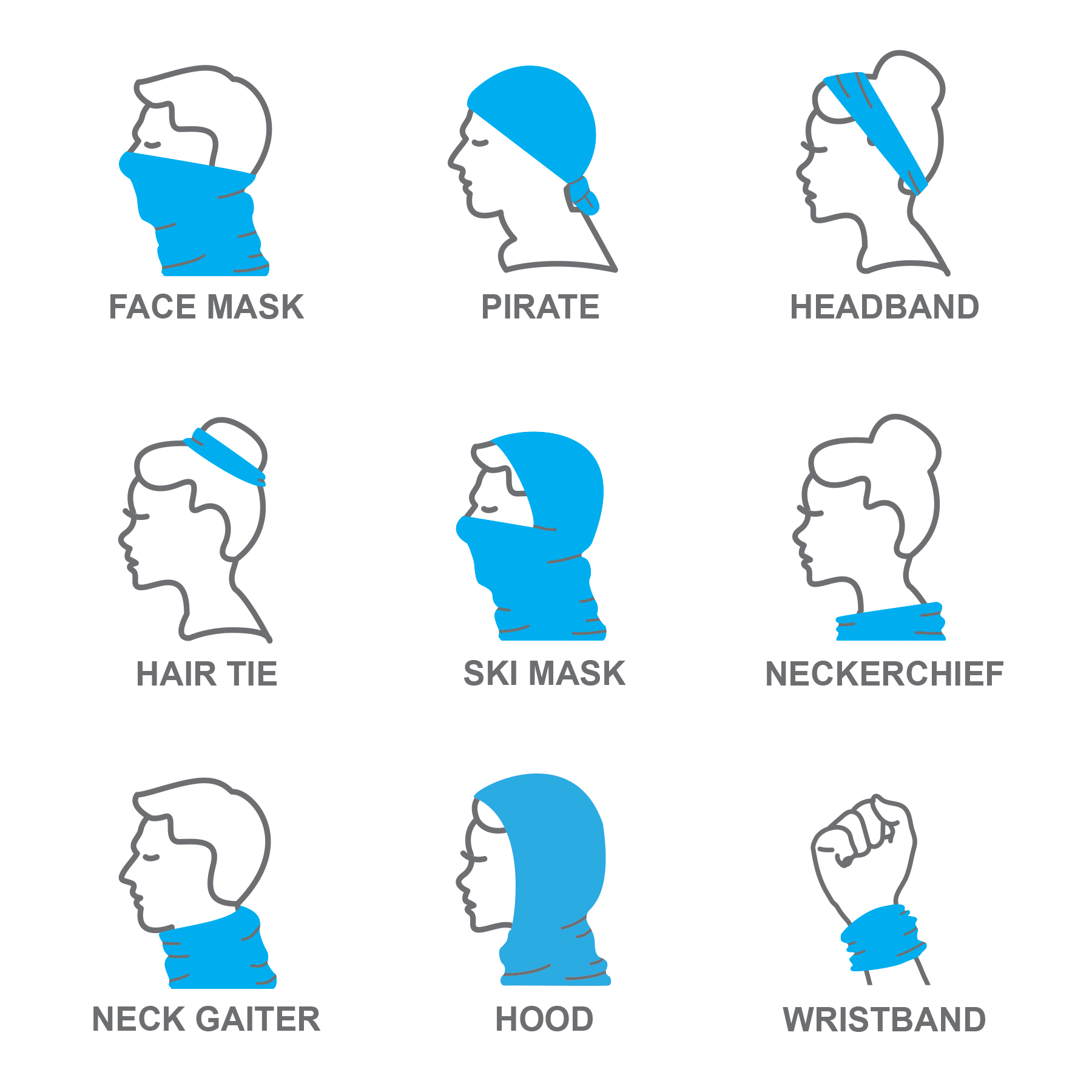 Multifunctional Headwear - Custom Branded Promotional Headwear - Swag.com