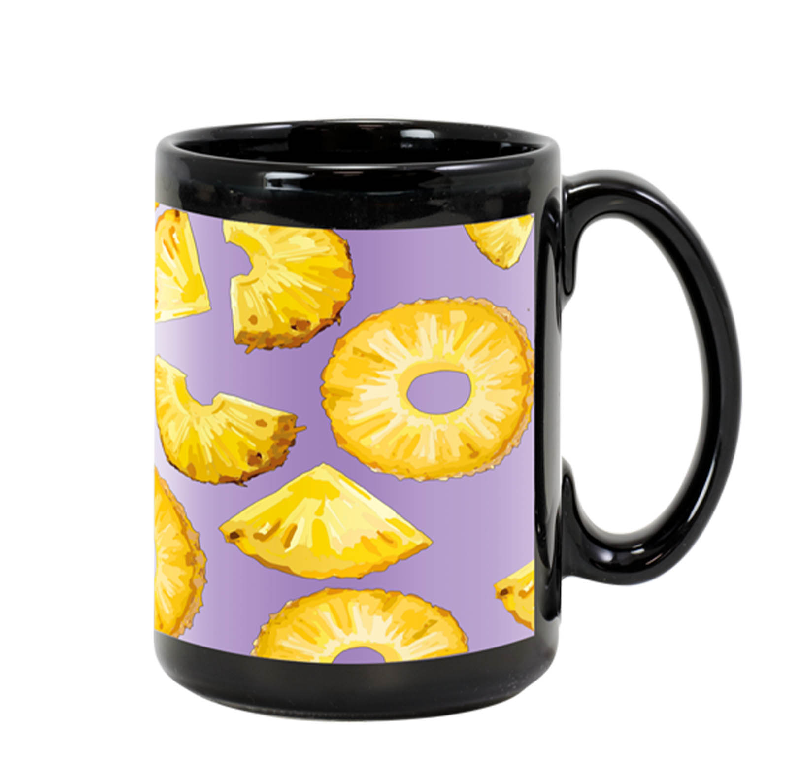 15 Oz. Custom Black Mug - Custom Branded Promotional Mugs - Swag.com