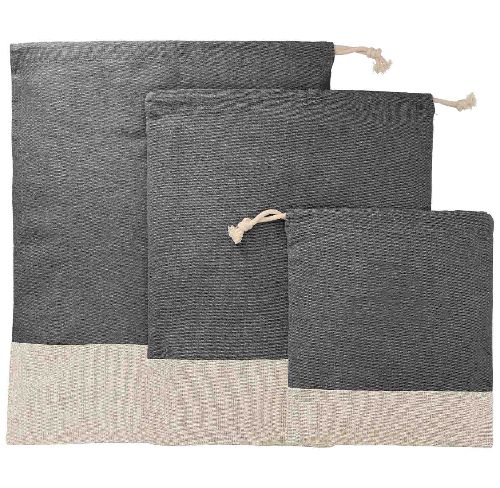 Split Recycled 3pc Travel Pouch Set - Custom Branded Promotional ...