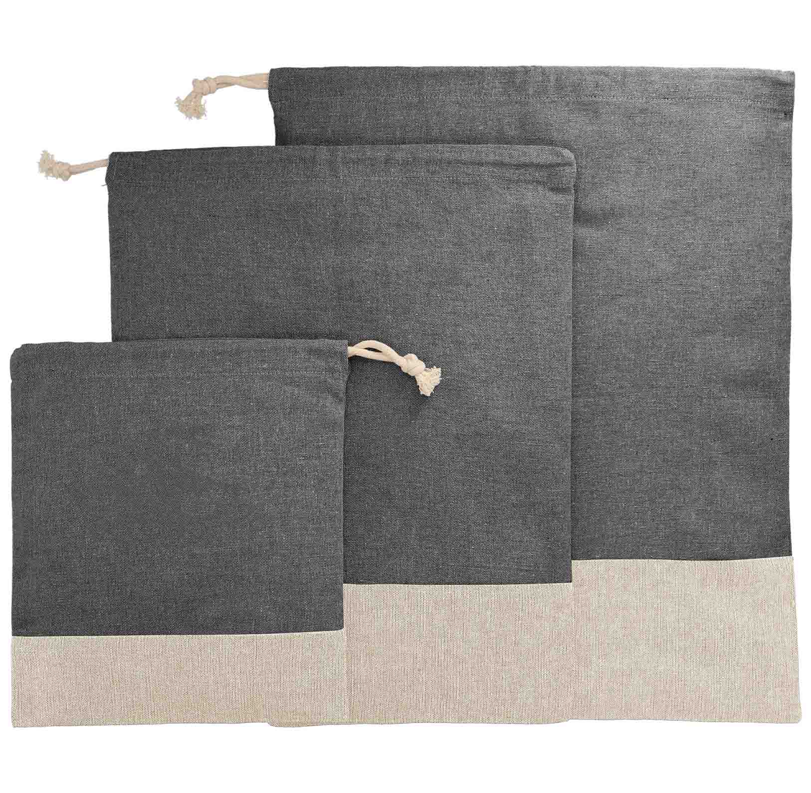 Split Recycled 3pc Travel Pouch Set - Custom Branded Promotional ...