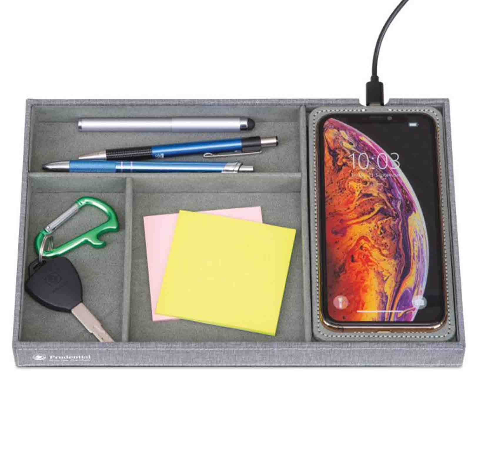 Charging Accessory Tray - Custom Branded Promotional Chargers - Swag.com