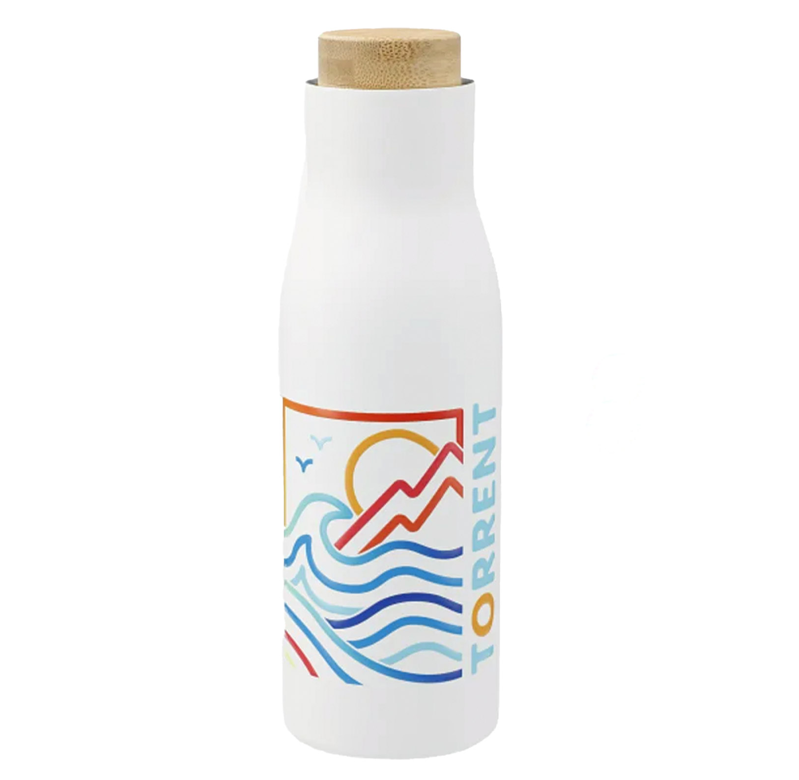 17 Oz. Bamboo Cap Water Bottle - Custom Branded Promotional Water ...