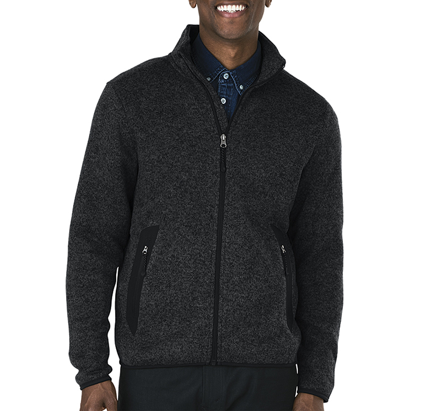Charles River Men's Heathered Fleece Jacket - Custom Branded ...