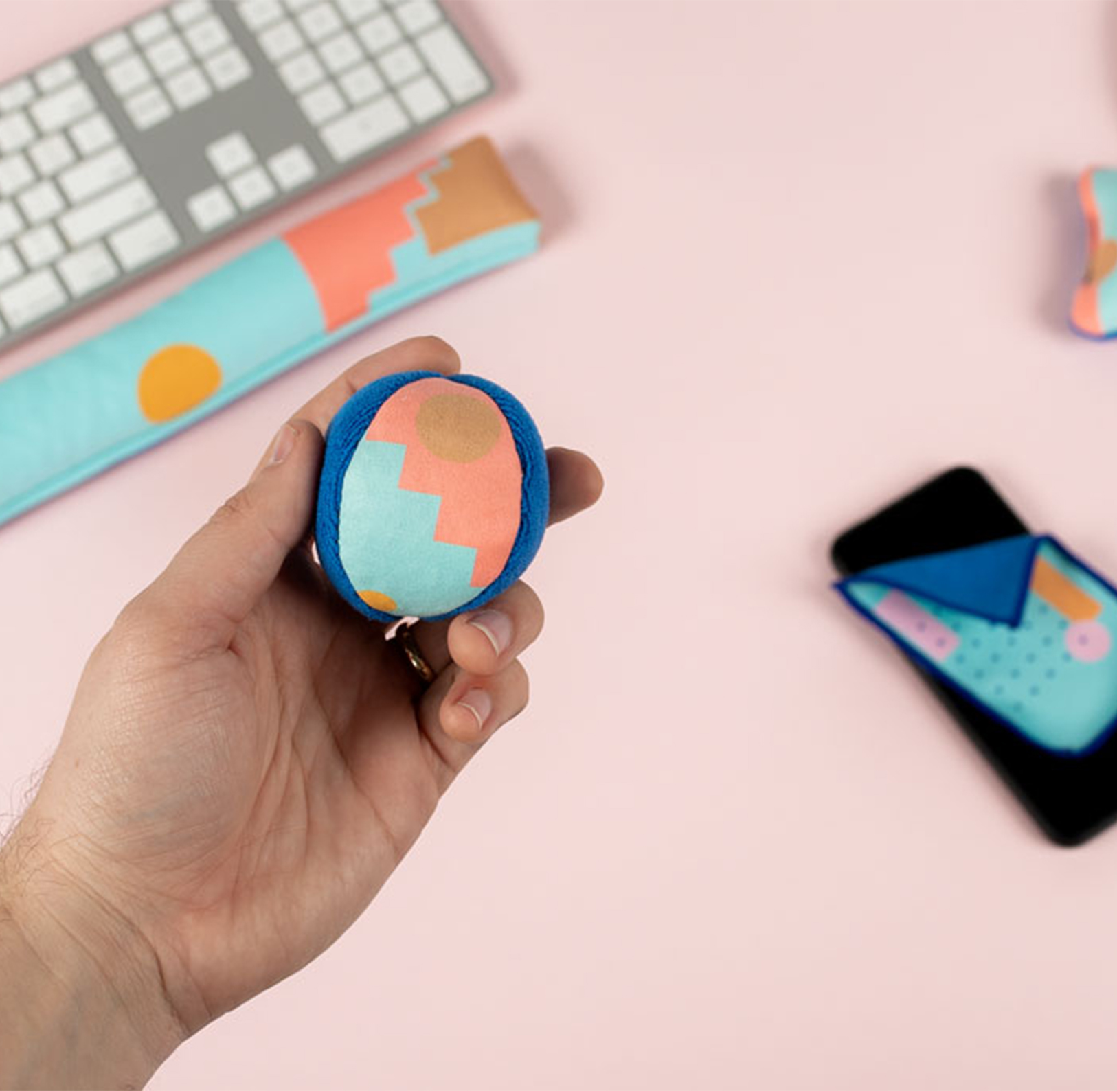 Microfiber Stress Ball - Custom Branded Promotional Tech Accessories ...