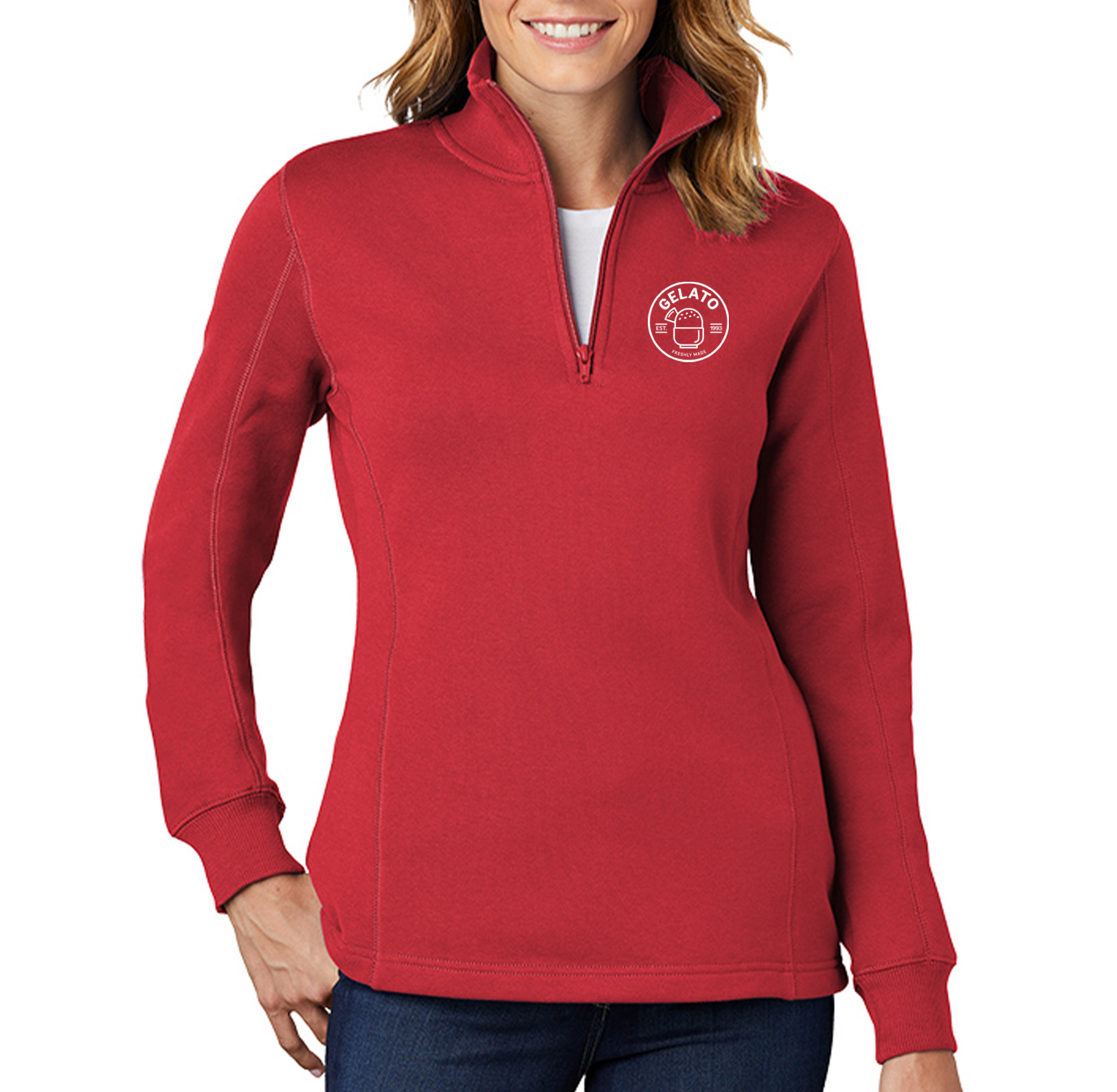 Sport-Tek Women's Quarter-Zip Sweatshirt - Custom Branded Promotional ...
