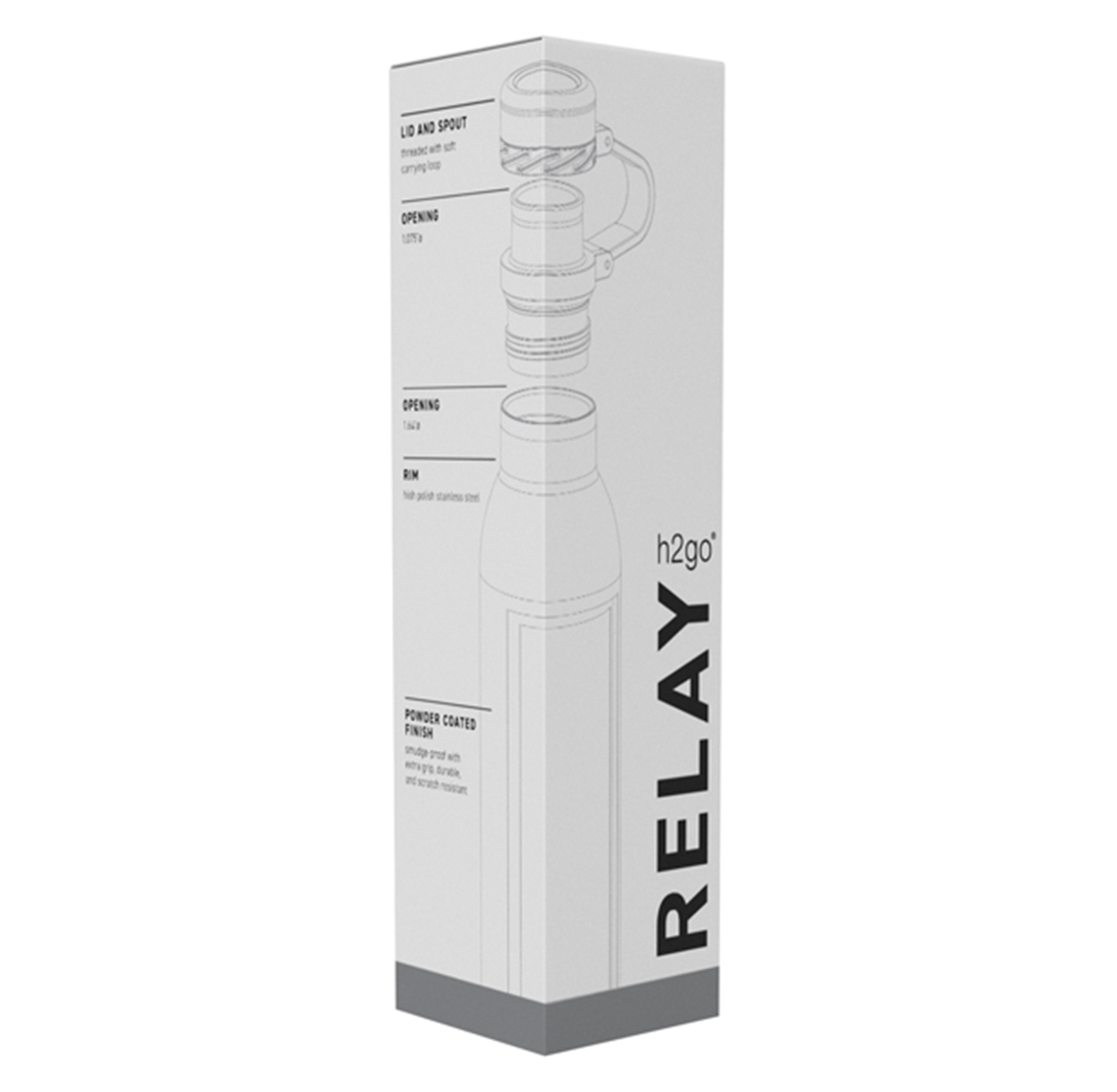 H2go 20 Oz. Relay Water Bottle - Custom Branded Promotional Water ...