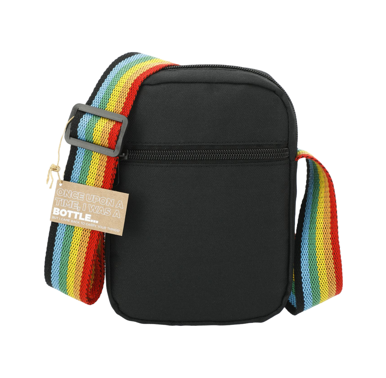 Rainbow RPET Crossbody Tote Bag - Custom Branded Promotional Pouches ...