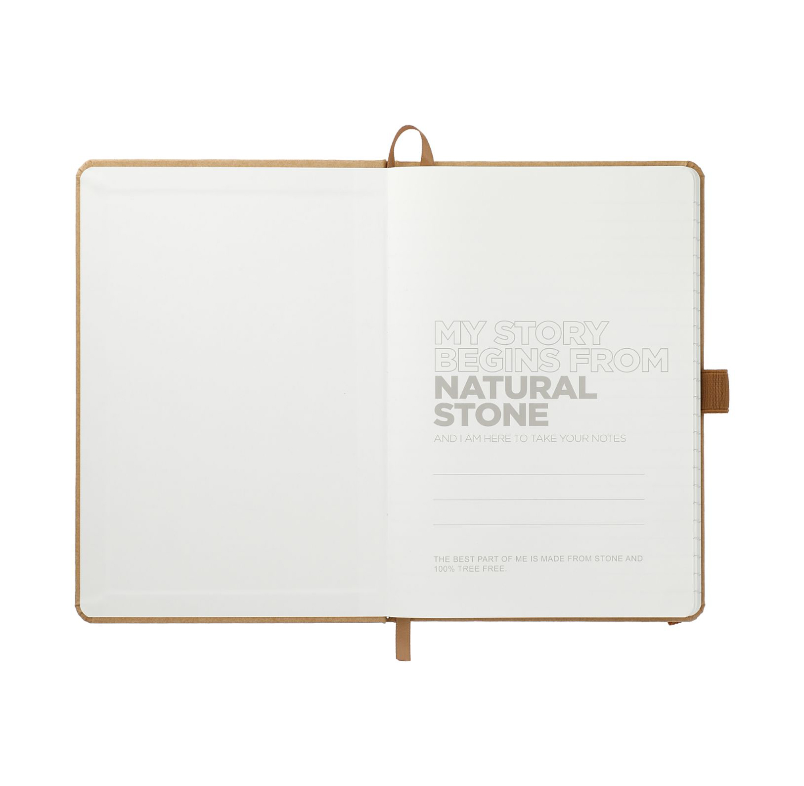 Kraft Stone Hard Cover Notebook - Custom Branded Promotional Notebooks ...