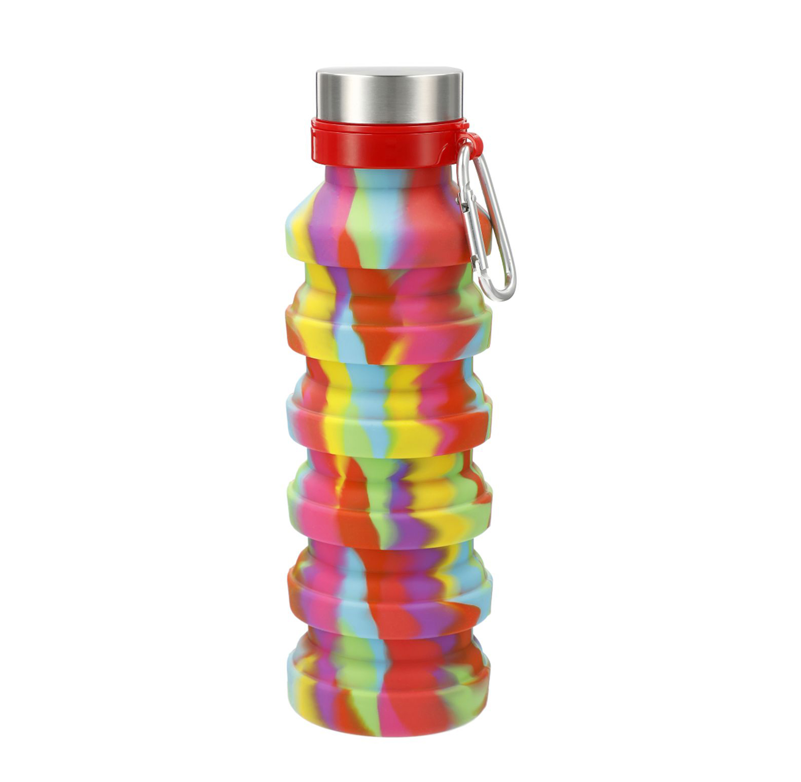 18 Oz. Collapsible Tie-Dye Water Bottle - Custom Branded Promotional ...