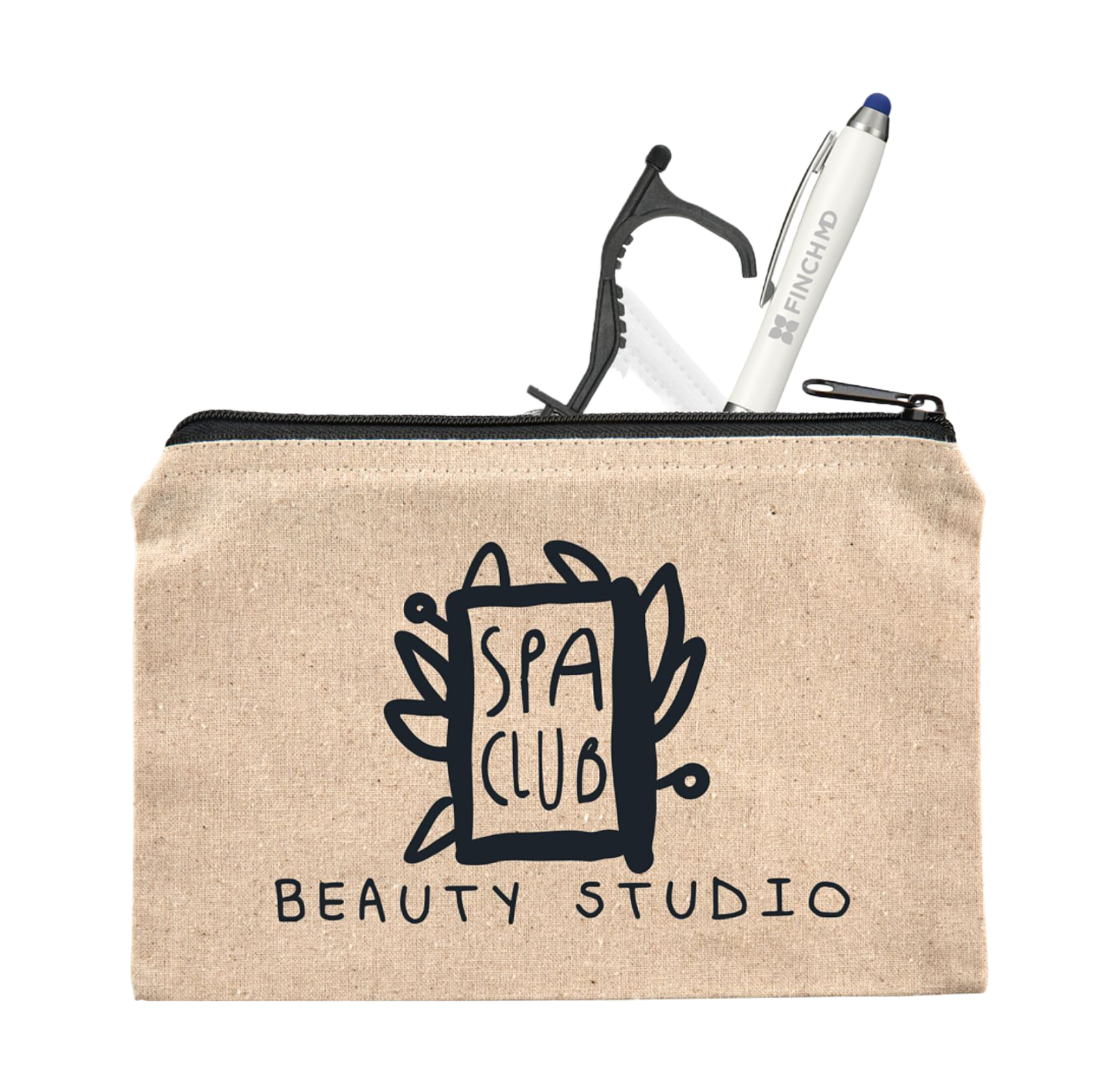 8 Oz. Cotton Travel Pouch - Custom Branded Promotional Pouches - Swag.com