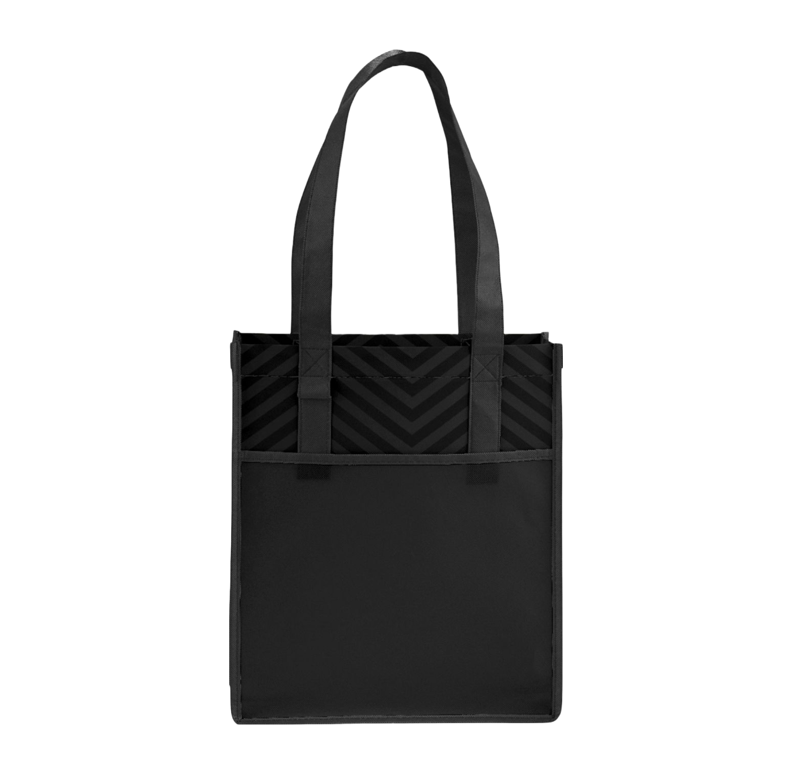 Printed Chevron Shopper Tote Bag - Custom Branded Promotional Tote Bags ...