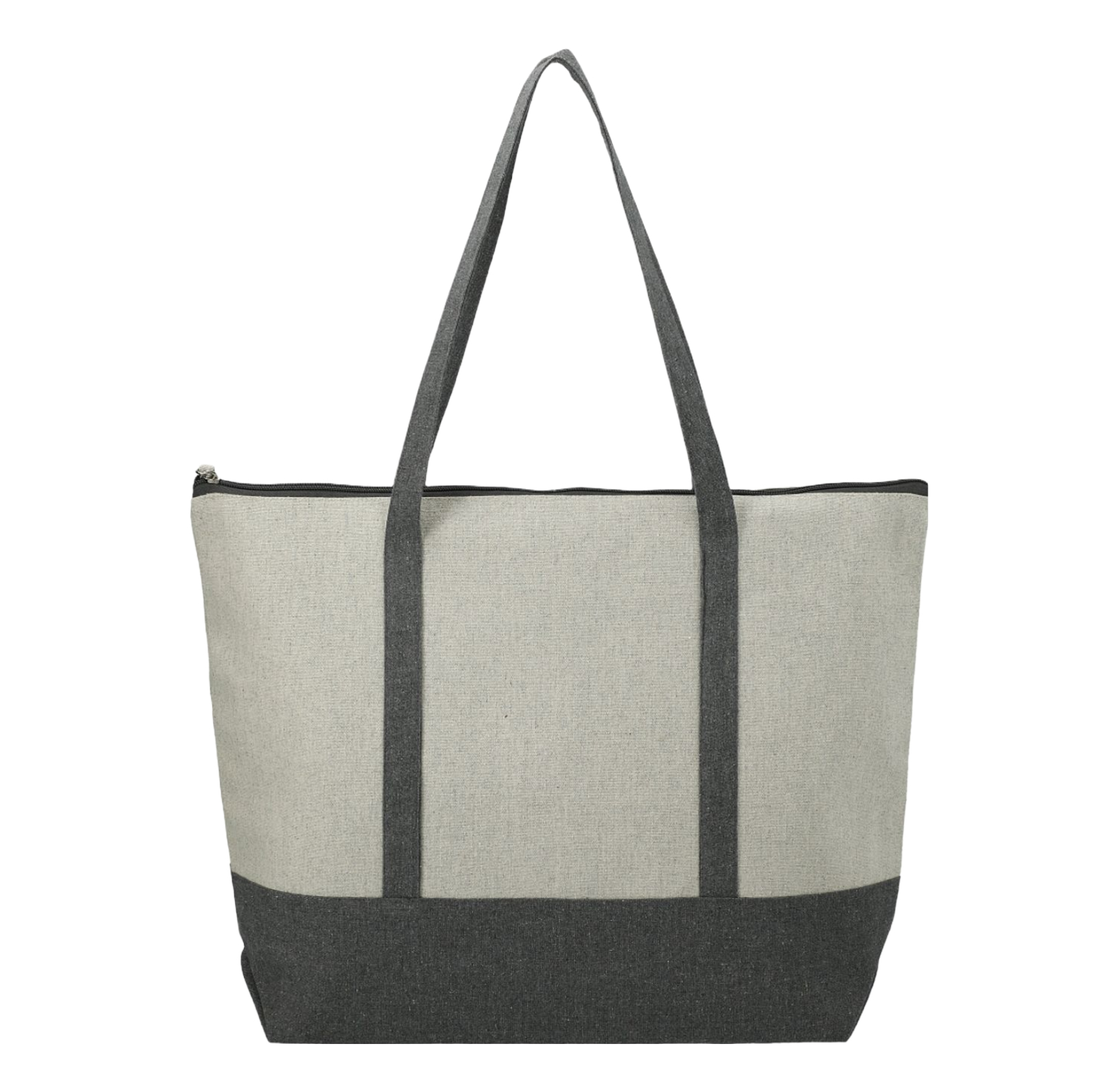 Recycled Cotton Zippered Tote Bag - Custom Branded Promotional Tote ...