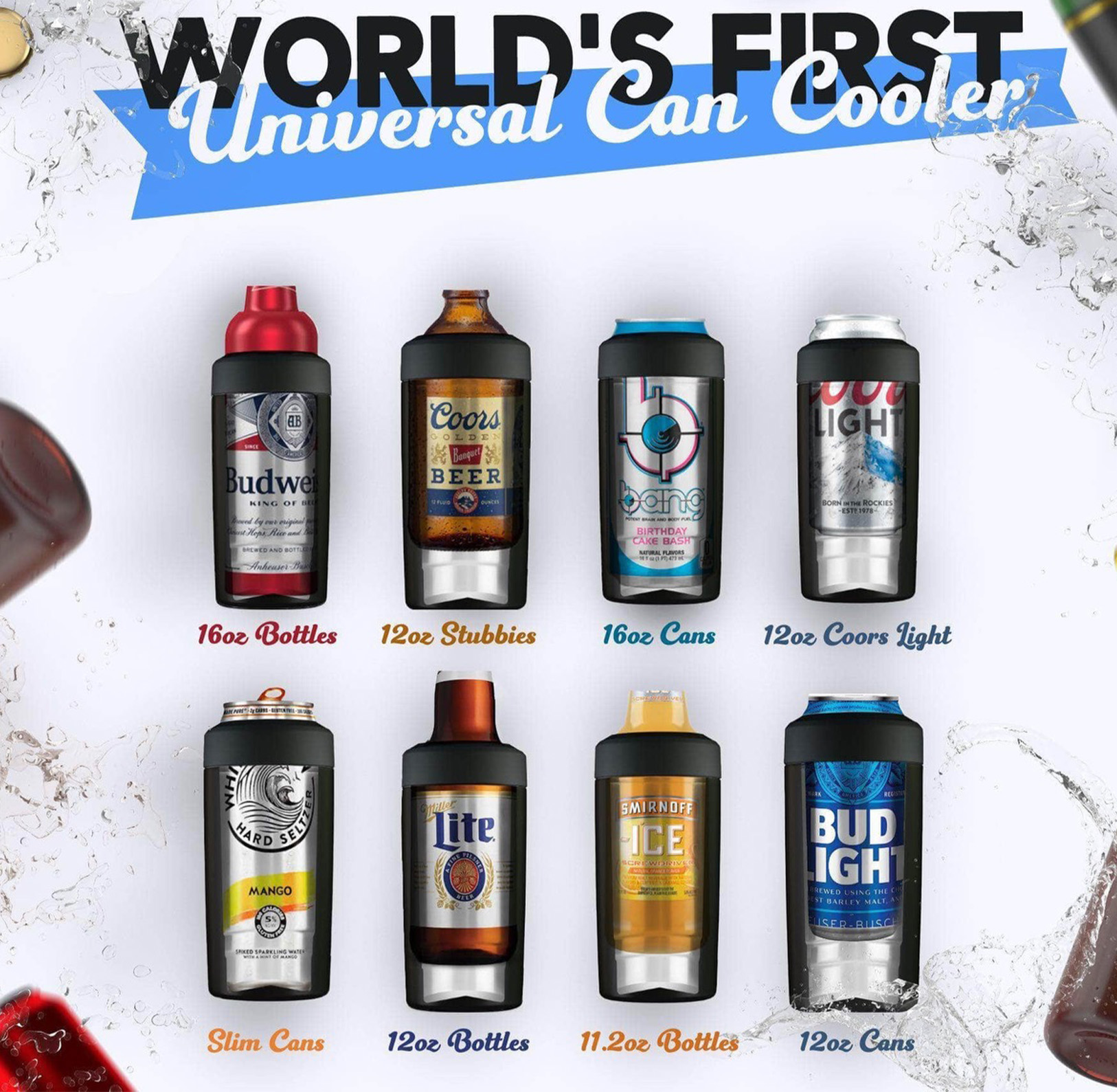 Frost Buddy Universal Buddy Grey Can Cooler - Custom Branded ...