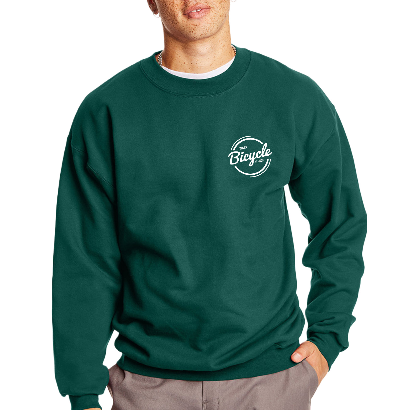 Hanes Unisex Ultimate Cotton Crewneck Sweatshirt - Custom Branded ...