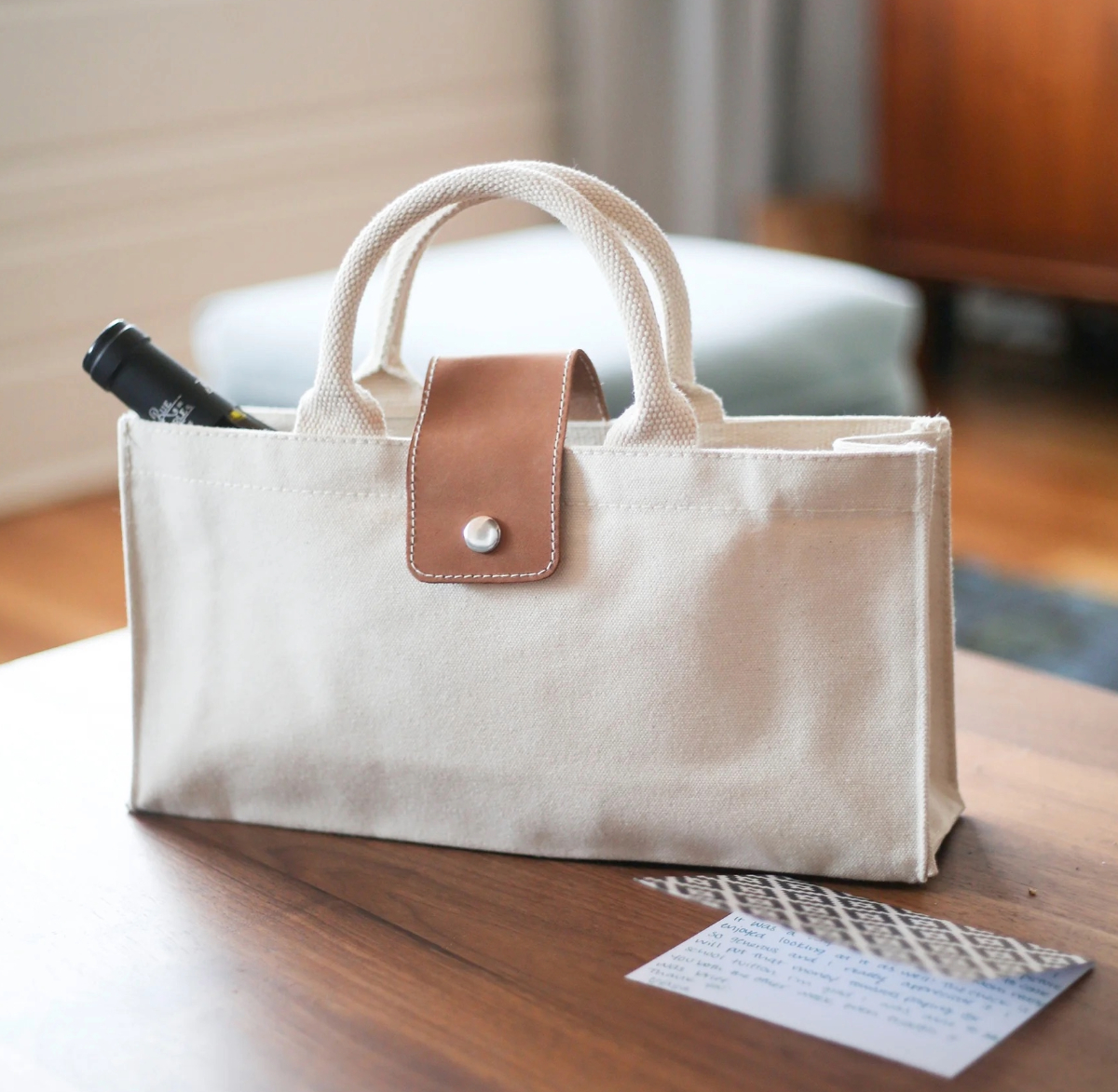 Carmel Single Bottle Wine Bag - Custom Branded Promotional Tote Bags ...