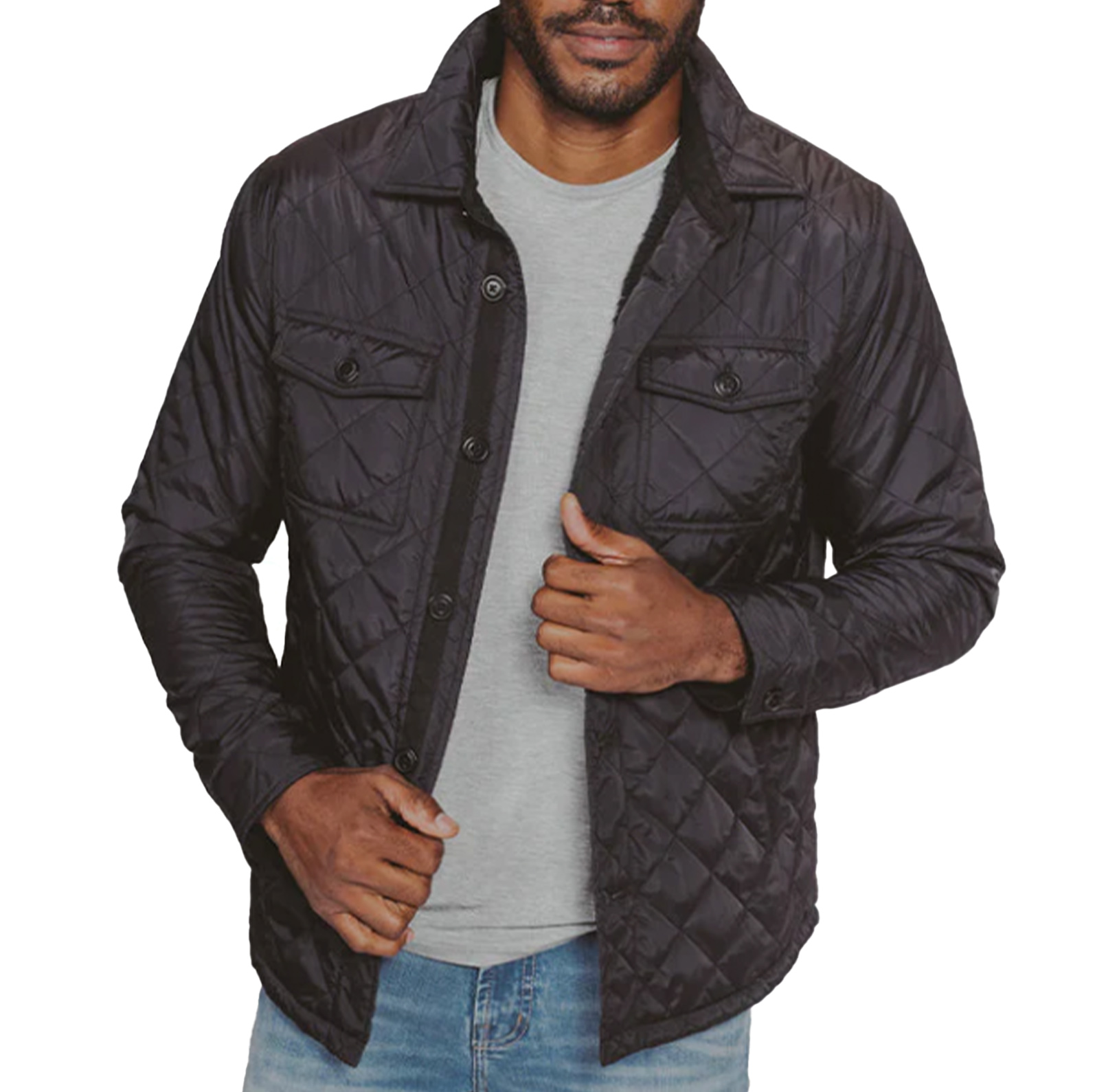 The Normal Brand Men's Quilted Sherpa Lined Jacket - Custom Branded ...