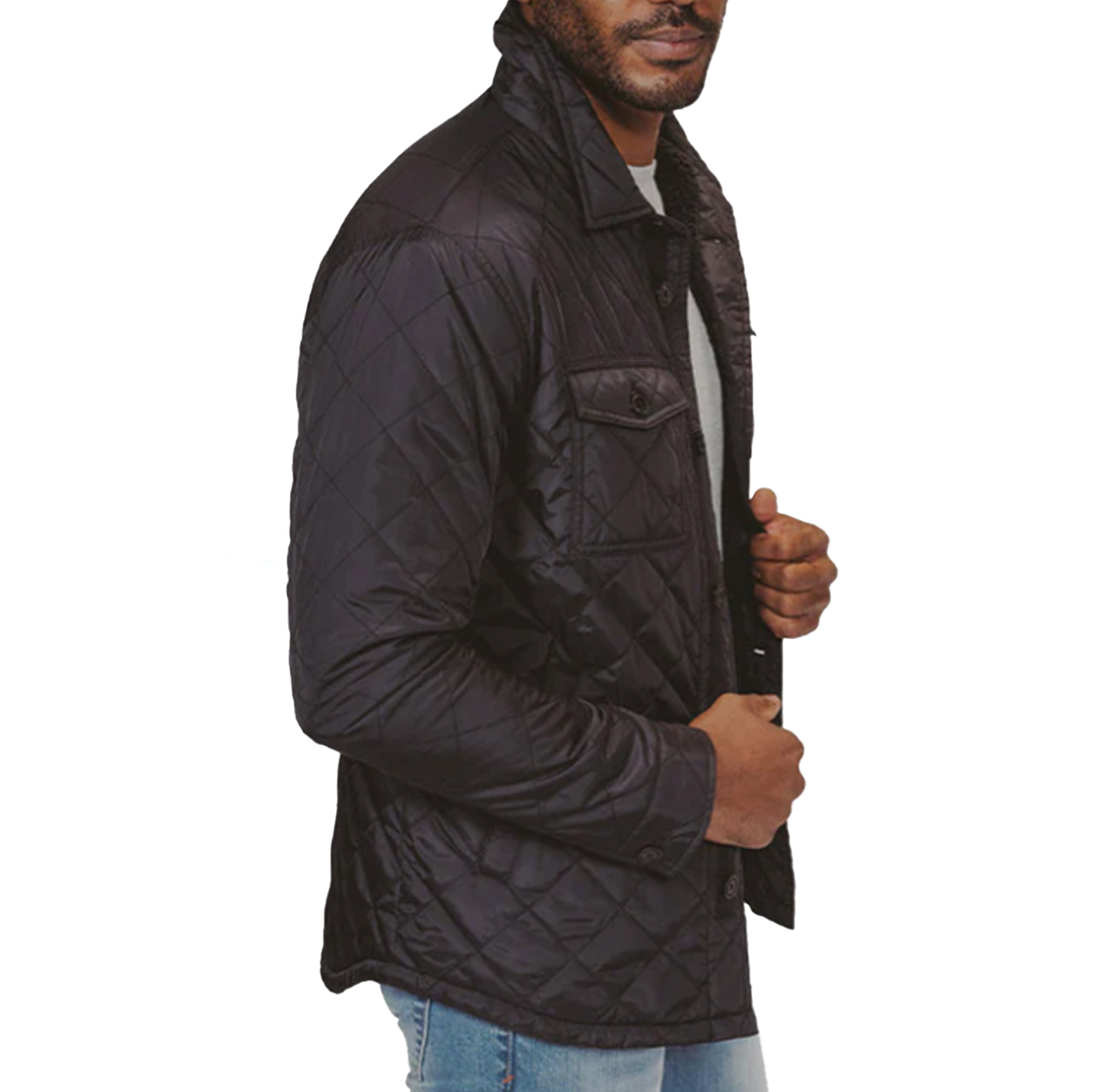 The Normal Brand Men's Quilted Sherpa Lined Jacket - Custom Branded ...