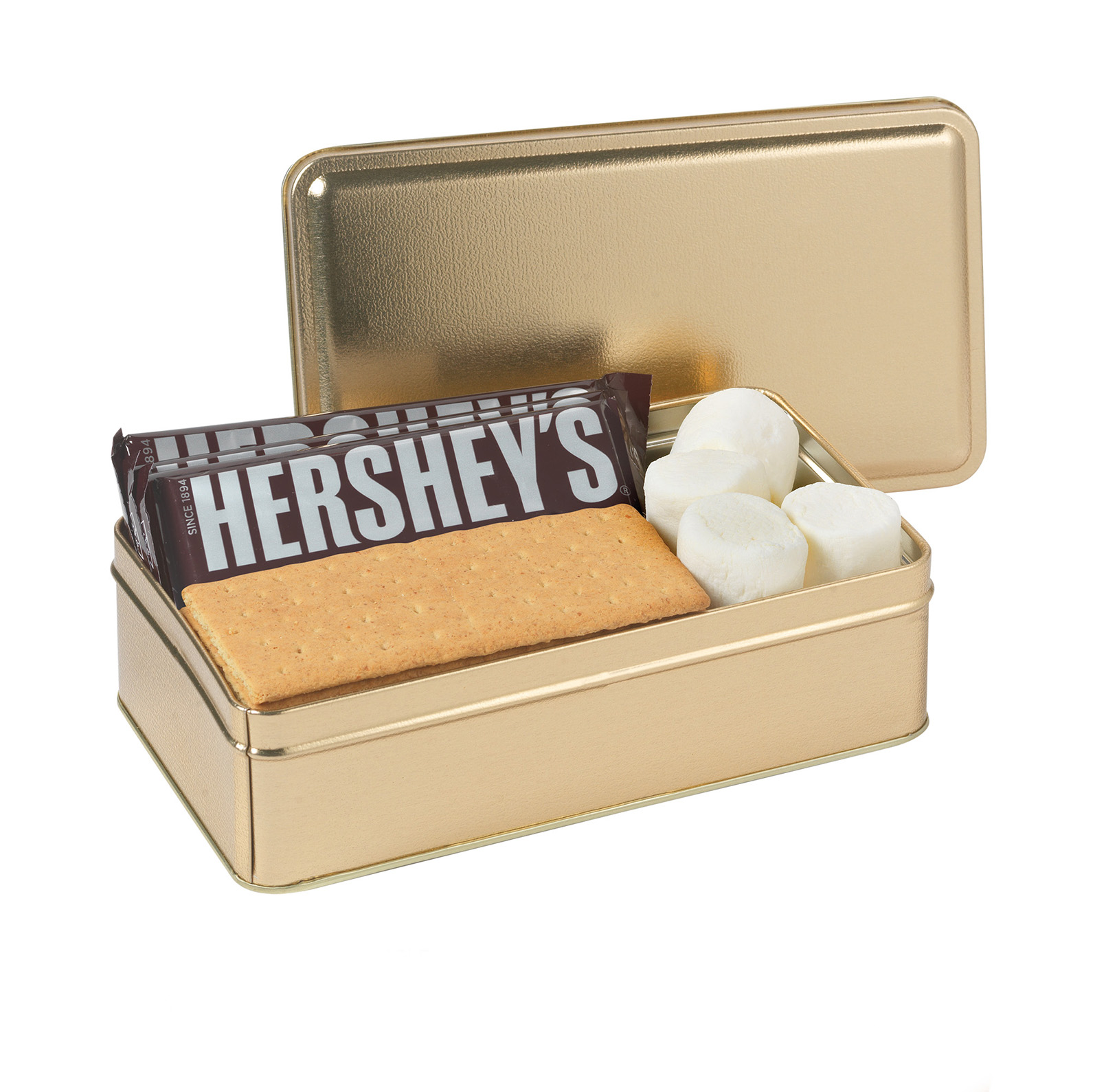 S'mores Kit Tin - Custom Branded Promotional Food & Candy - Swag.com