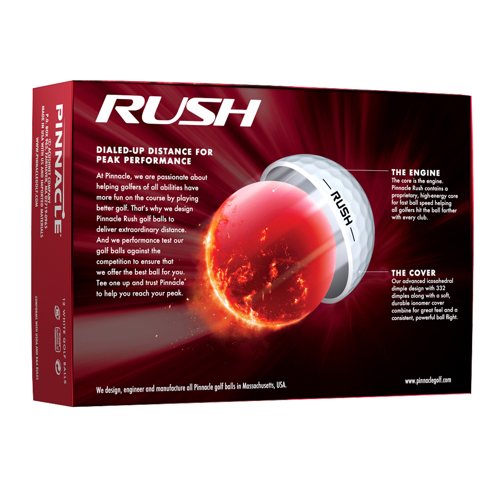 Pinnacle Rush Golf Balls (Dozen) - Great for Golf Events