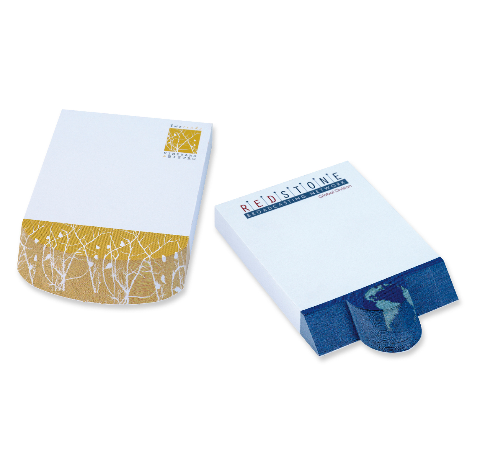 Sticky Note 4'' x 6'' Beveled Pad - Branded Promotional Custom Desk ...