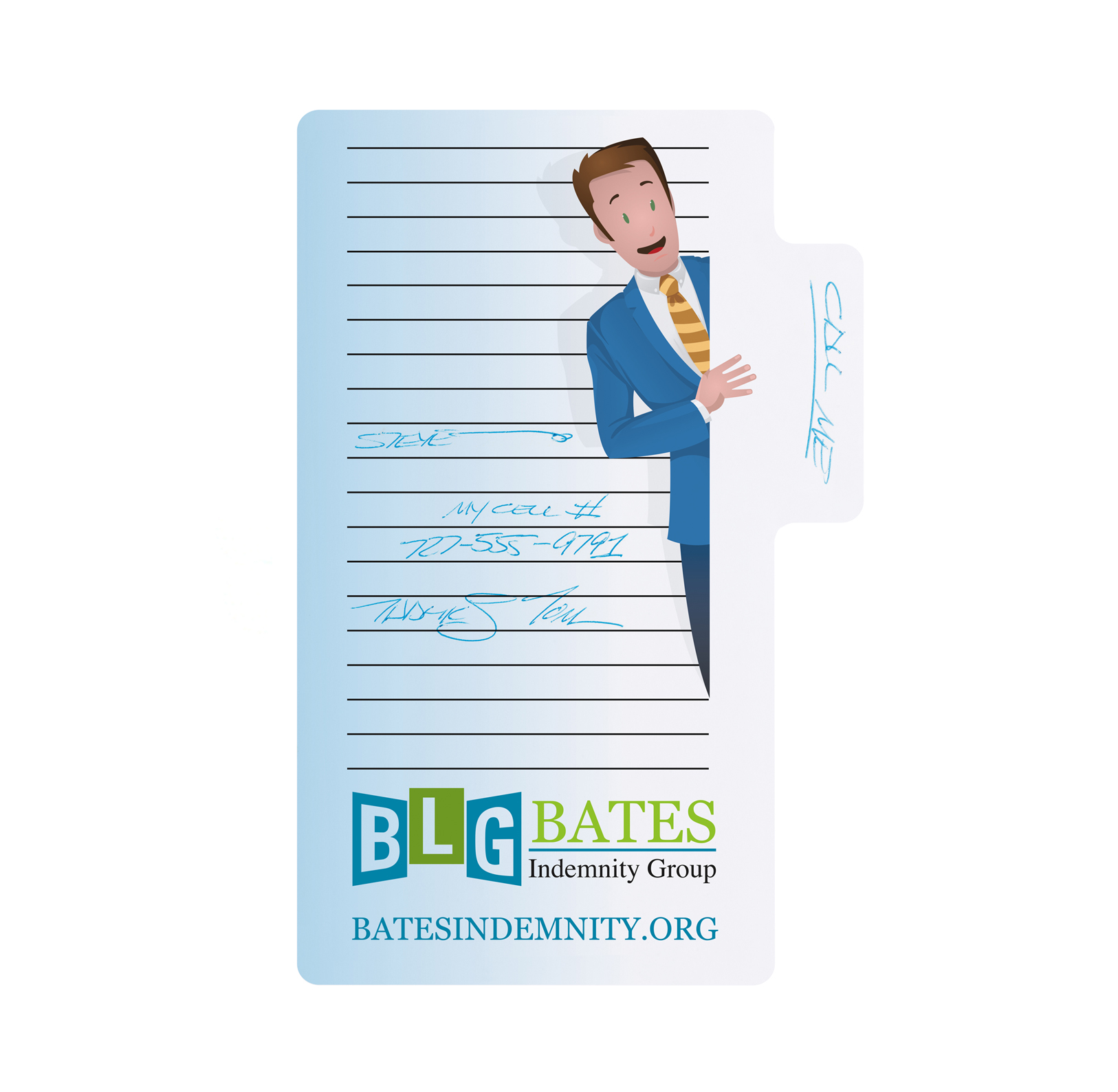 Souvenir Sticky Note 25-Sheet Memo Tabs Pad - Branded Promotional ...