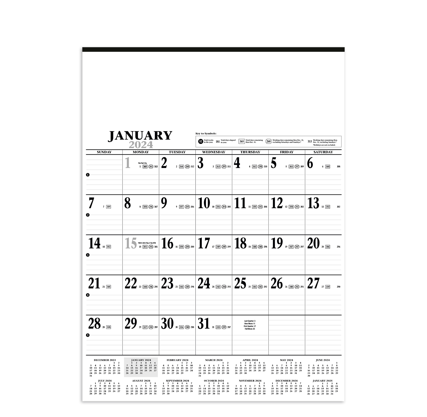 Large Contractor Calendar - Branded Promotional Custom Desk Accessories ...
