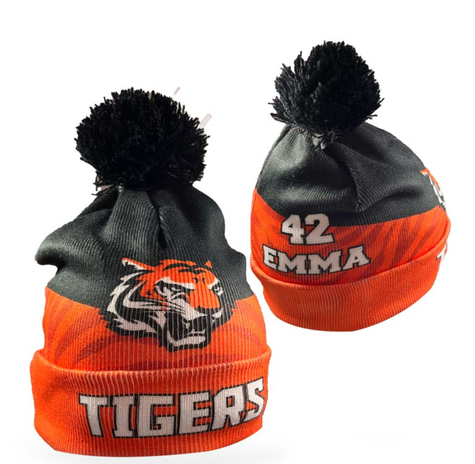 Sublimated Pom Pom Beanie - Custom Branded Promotional Beanies - Swag.com