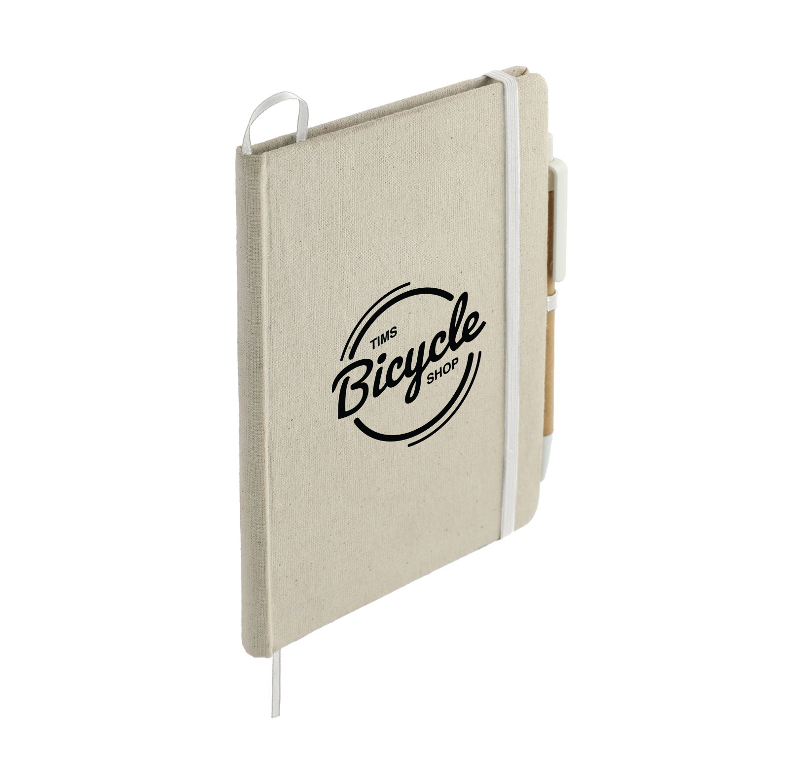 Organic Cotton Bound Notebook - Branded Promotional Custom Notebooks ...