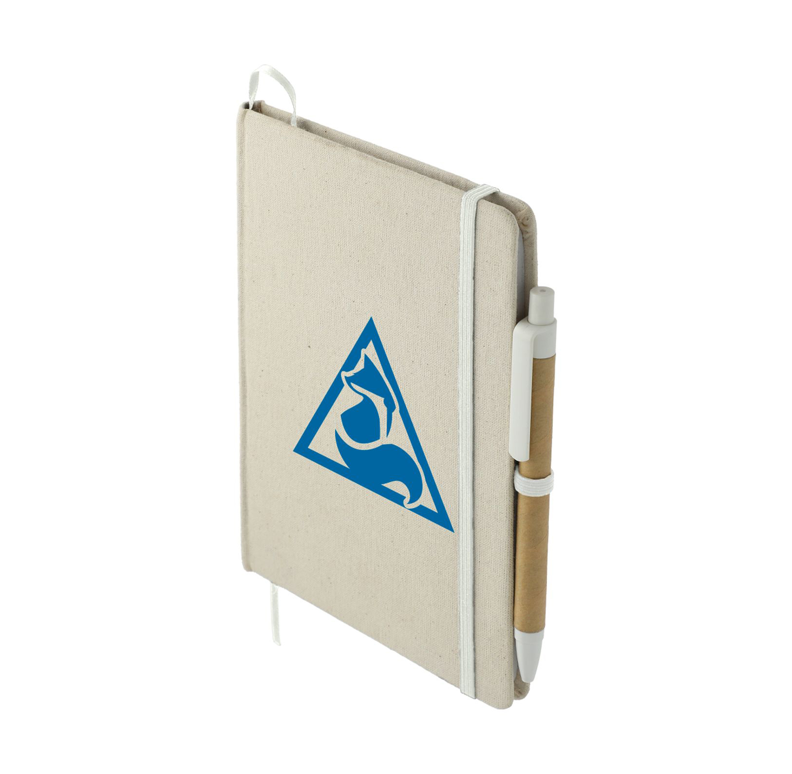 Organic Cotton Bound Notebook - Branded Promotional Custom Notebooks ...