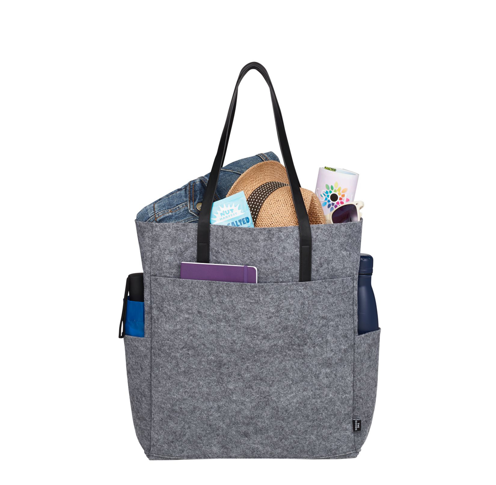 The Goods Recycled Felt Meeting Tote Bag - Branded Promotional Custom ...