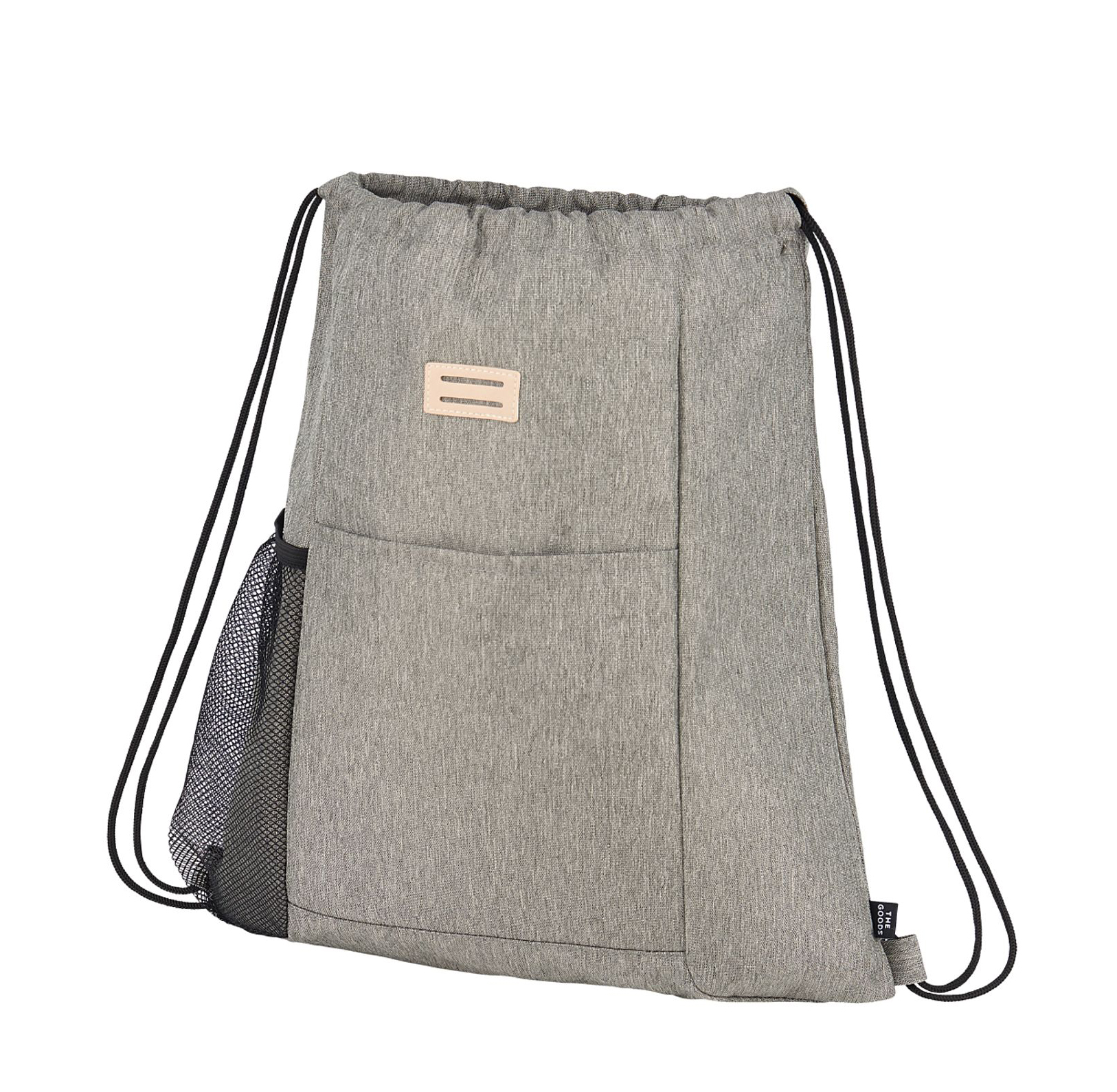 The Goods Recycled Drawstring - Branded Promotional Custom Bags - Swag.com