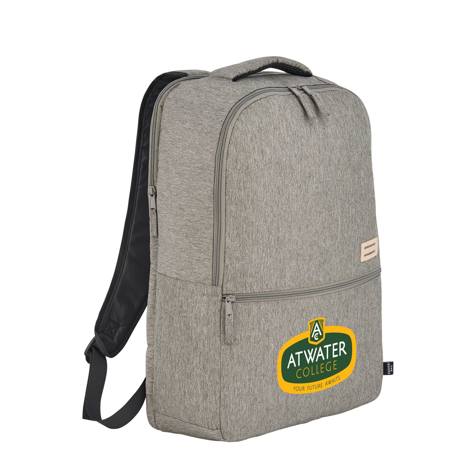 The Goods Recycled 17'' Laptop Backpack- Branded Promotional Custom ...