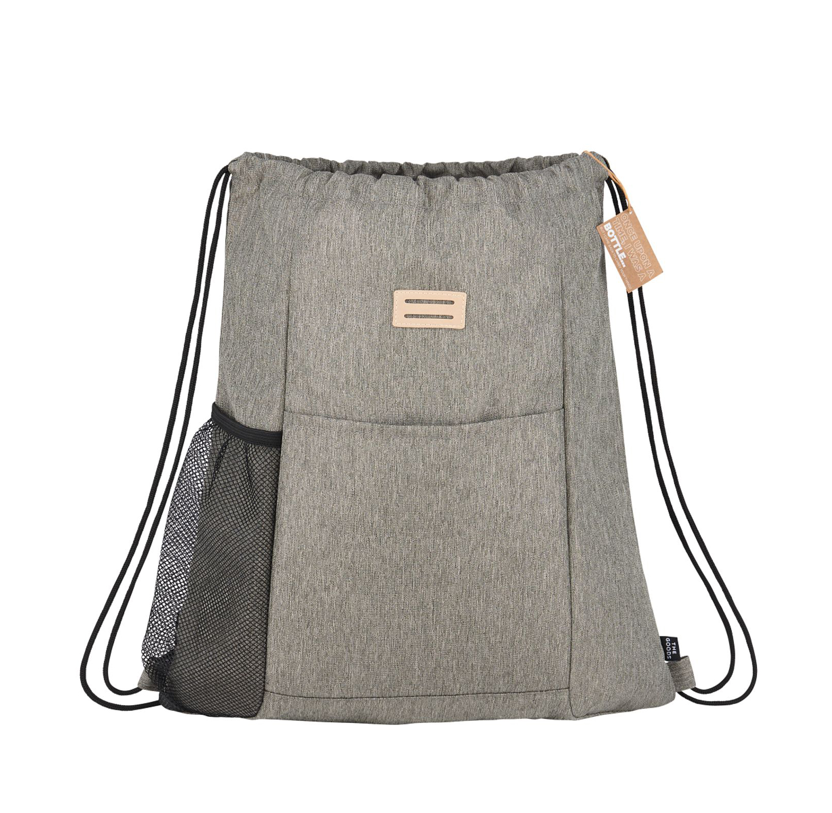 The Goods Recycled Drawstring - Branded Promotional Custom Bags - Swag.com