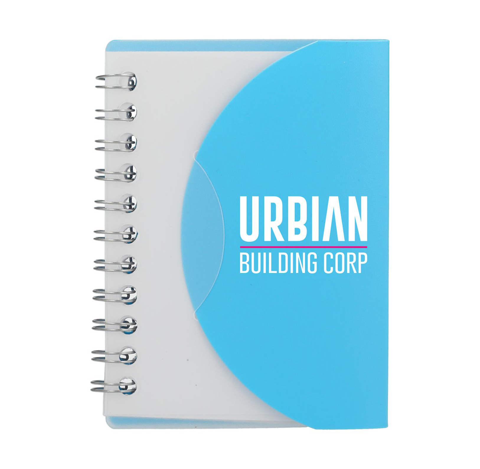 3.4” x 4.5” FSC Recycled Post Spiral Notebook - Branded Promotional ...