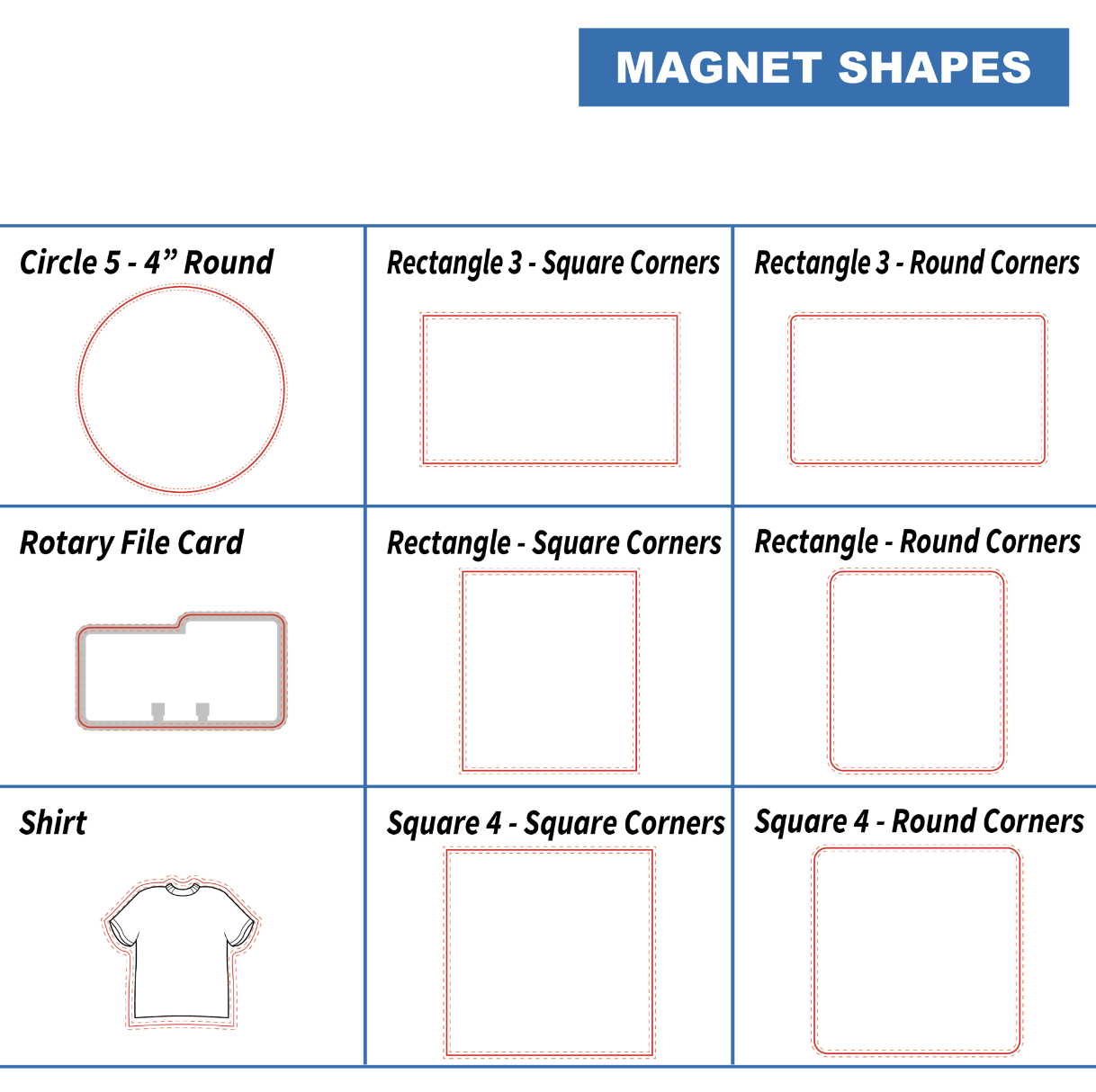 30 Mil Large Stock Shape Magnet - Branded Promotional Custom Trade Show ...