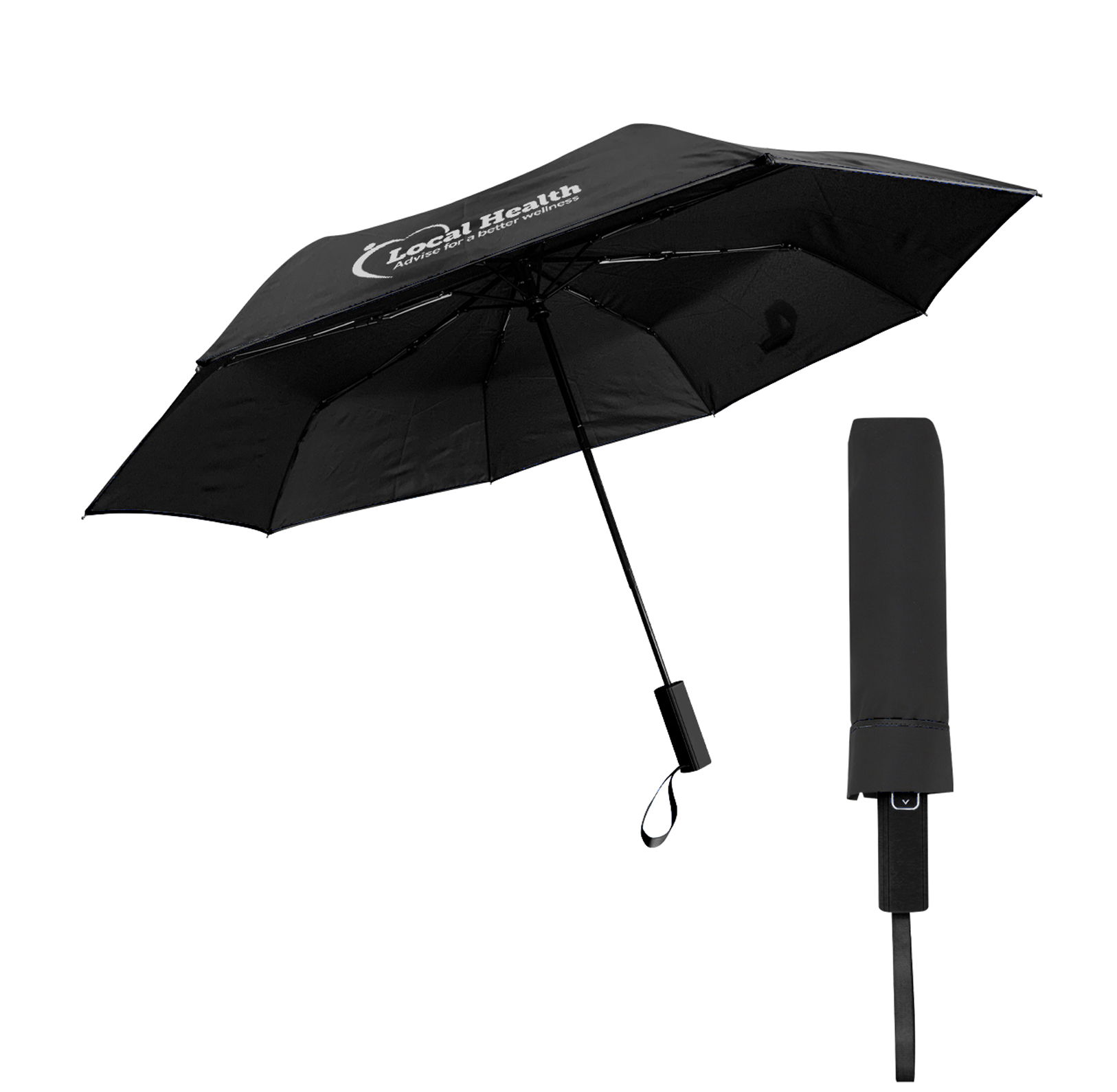 46'' Arc Templeton Telescopic Umbrella - Branded Promotional Custom ...