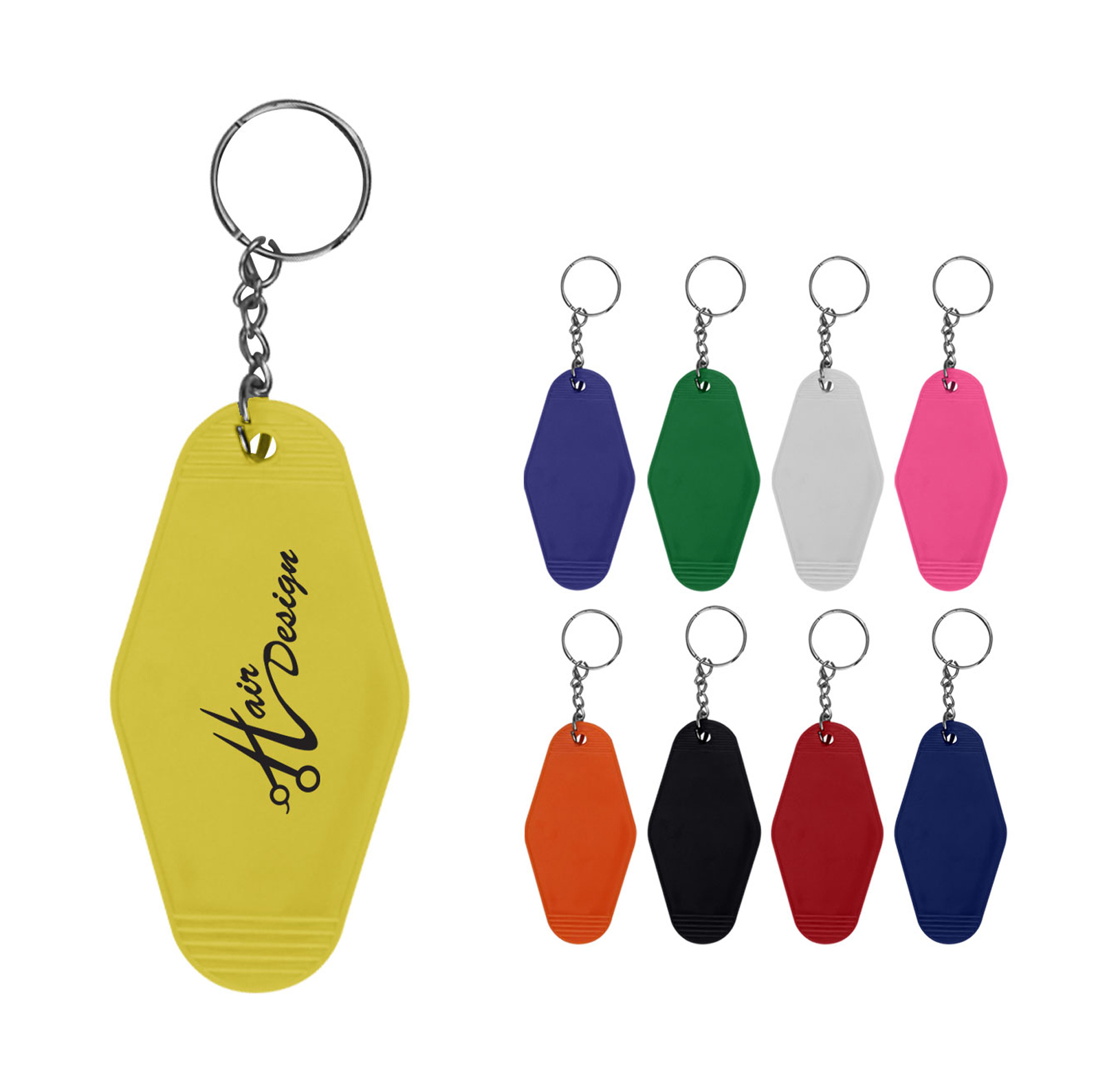 Motel Style Key Ring - Branded Promotional Custom Trade Show - Swag.com