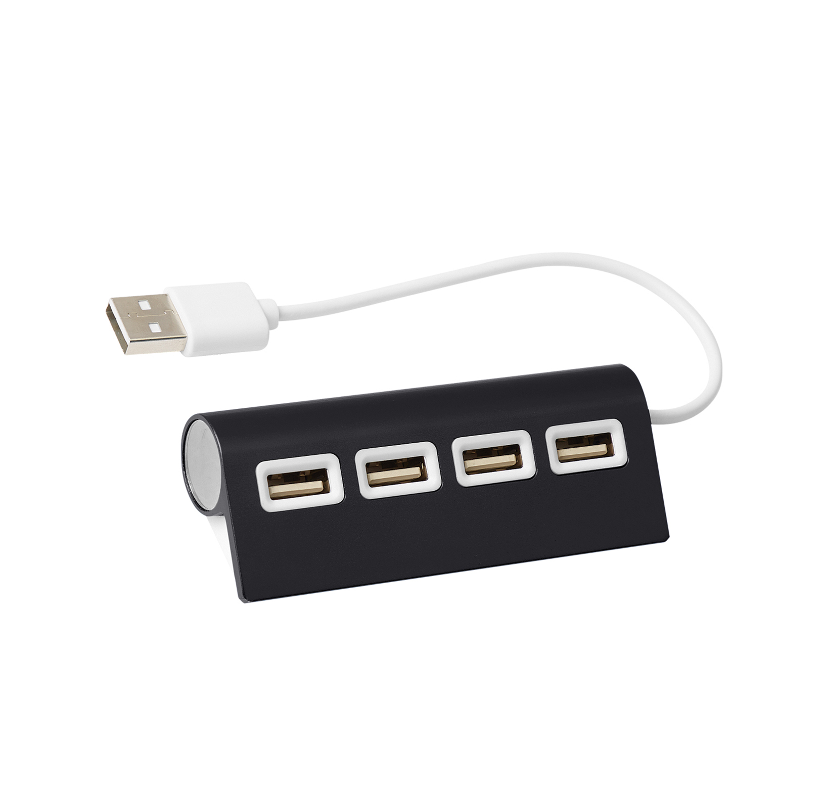4-Port Aluminum Wave USB Hub - Branded Promotional Custom Travel ...