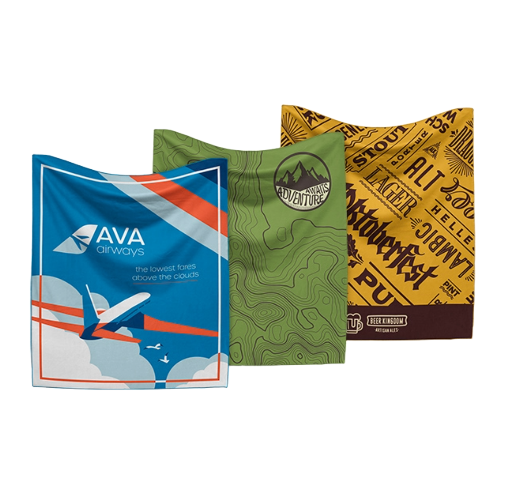 Fully Custom Fleece Blanket - Custom Branded Promotional Blankets ...