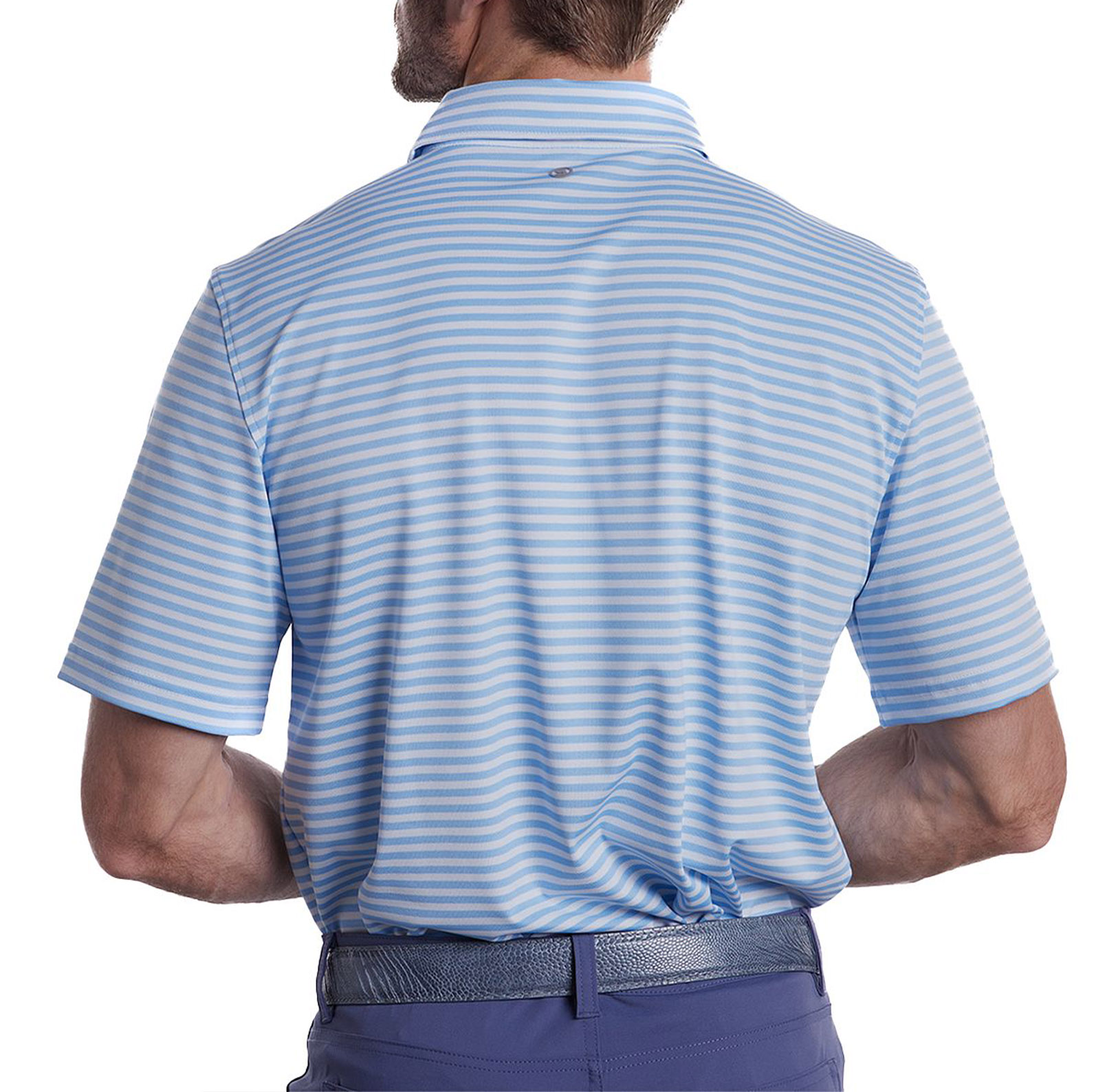 Stitch Men's Stripe Polo Shirt - Custom Branded Promotional Polos ...