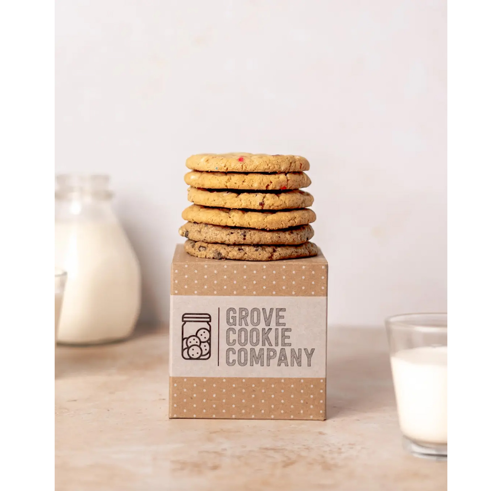 Grove Cookie Company Fresh Baked Cookies (Box of 6) - Custom Branded ...