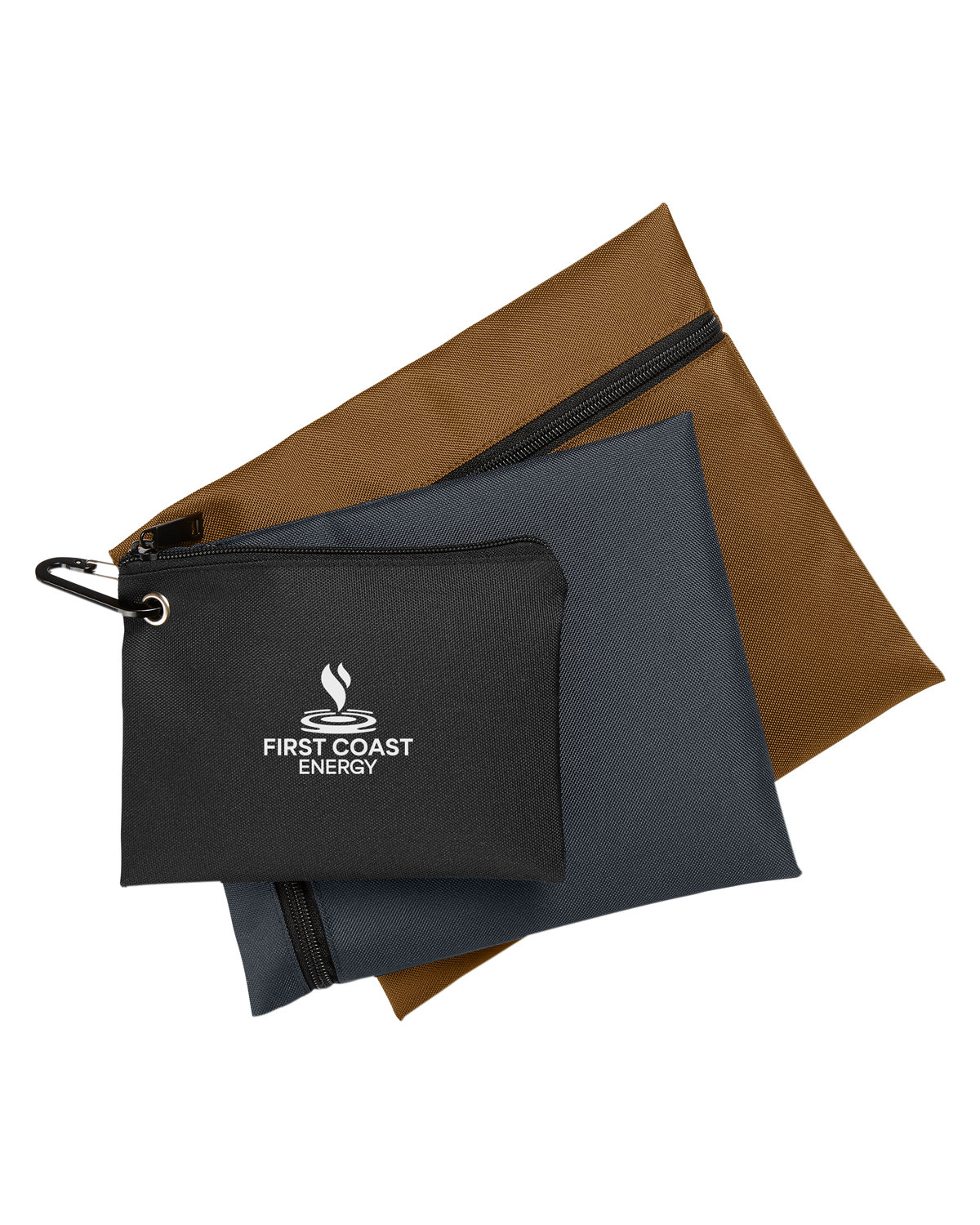 Harriton Triple Pouch Set - Custom Branded Promotional Pouches - Swag.com