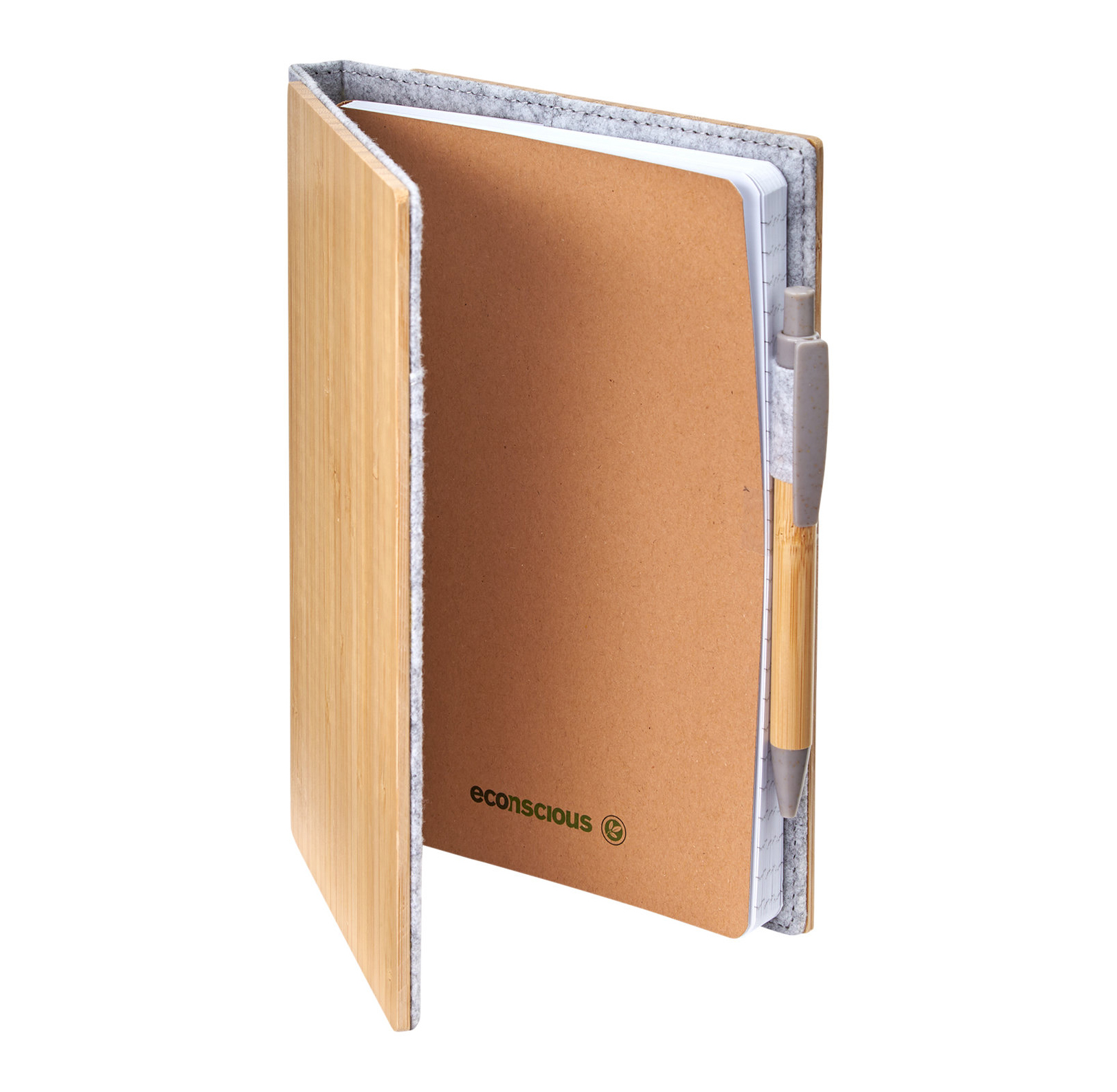 econscious Bamboo Notebook & Pen - Custom Branded Promotional Notebooks ...