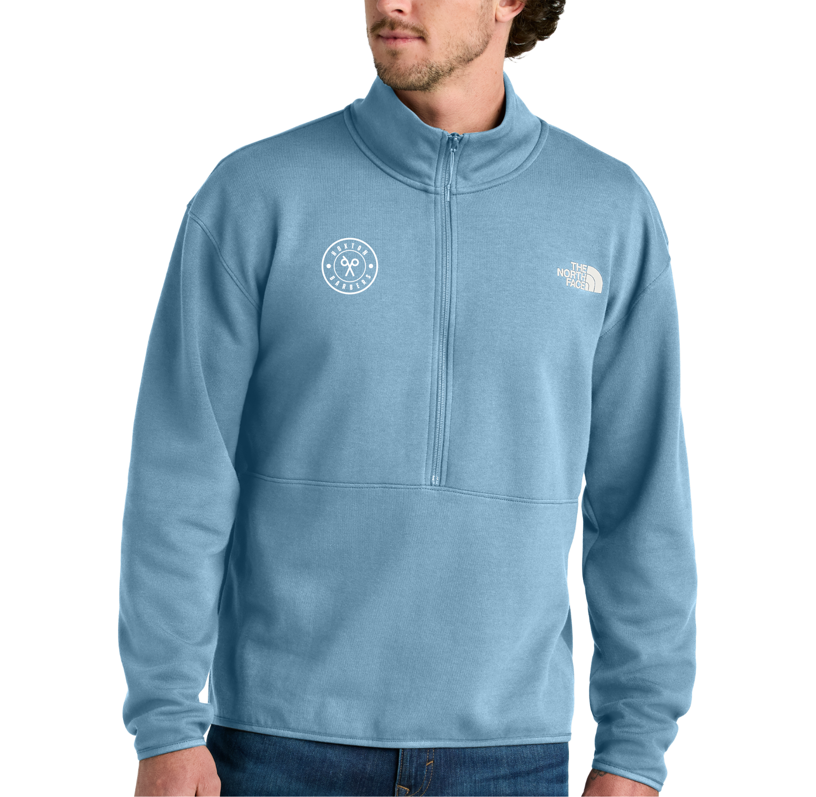 The North Face Unisex Double-Knit Half-Zip Fleece Pullover - Custom ...