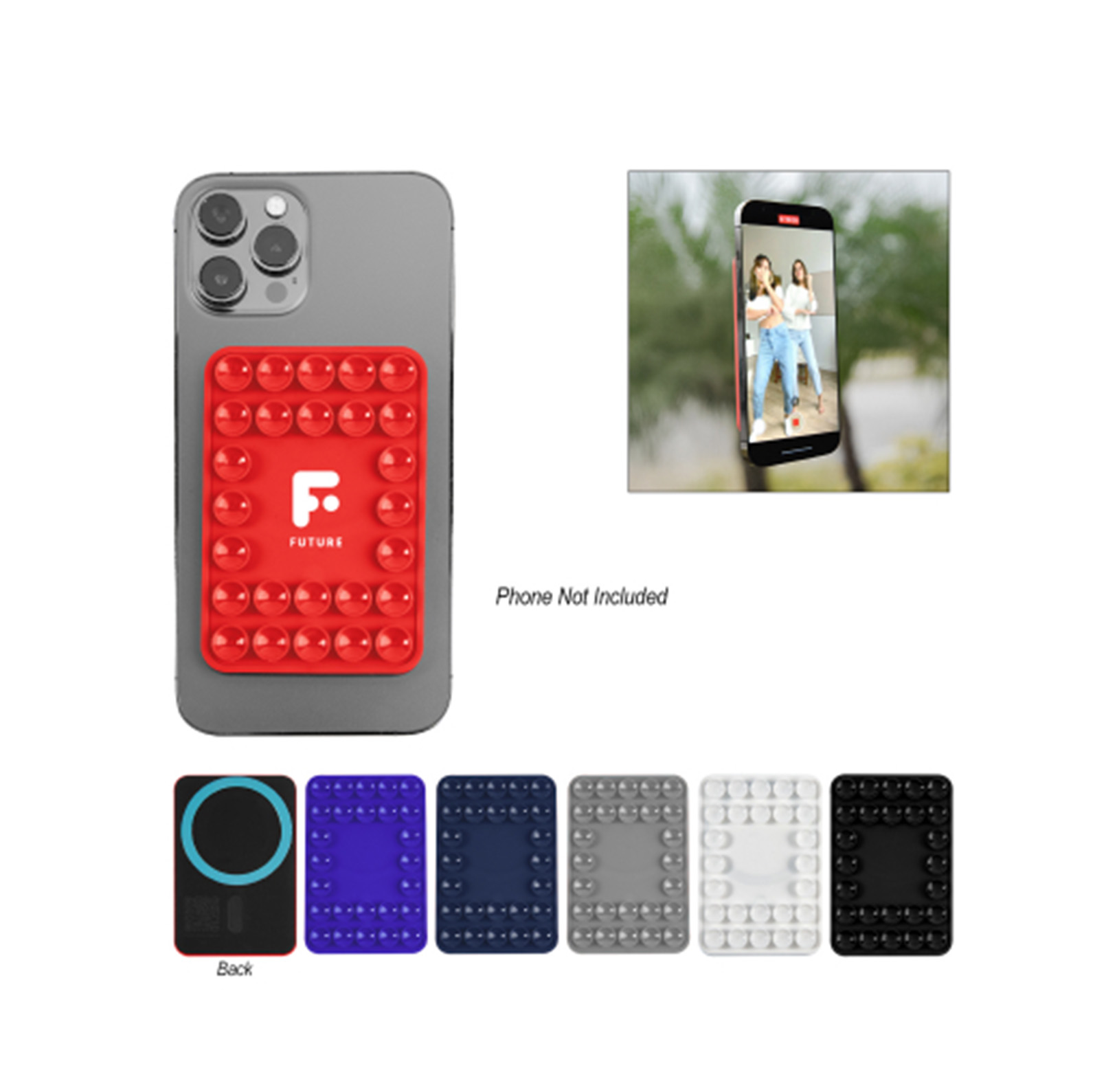 Magnetic Silicone Suction Phone Mount - Custom Branded Promotional ...