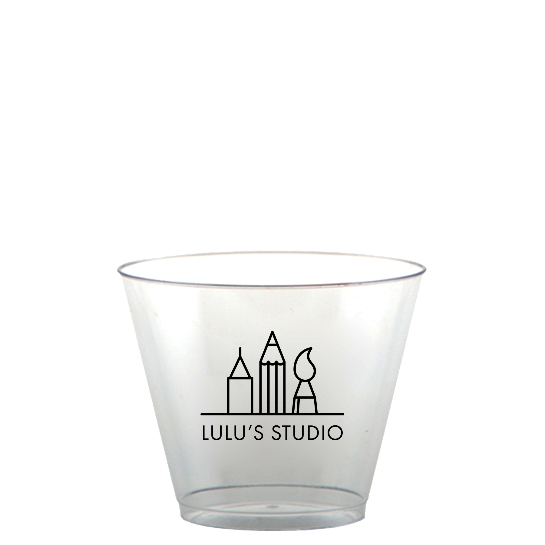 Clear Plastic Rocks Cup - Custom Branded Promotional Cups - Swag.com