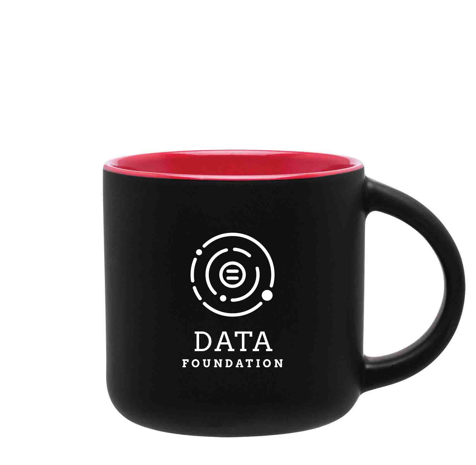 14 Oz. Black Minolo Mug - Custom Branded Promotional Mugs - Swag.com