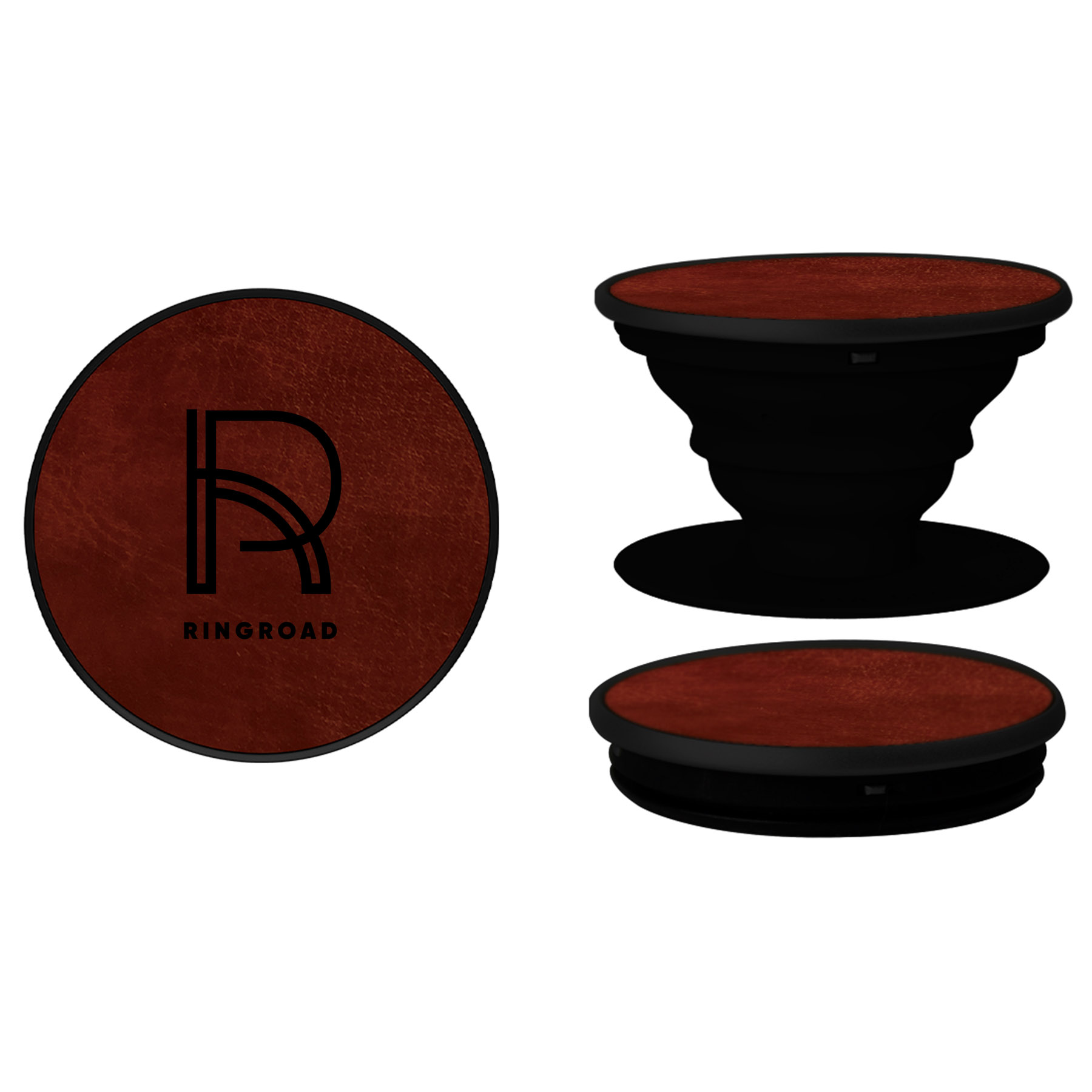 Leather Pop Socket - Custom Branded Promotiona Popsockets - Swag.com