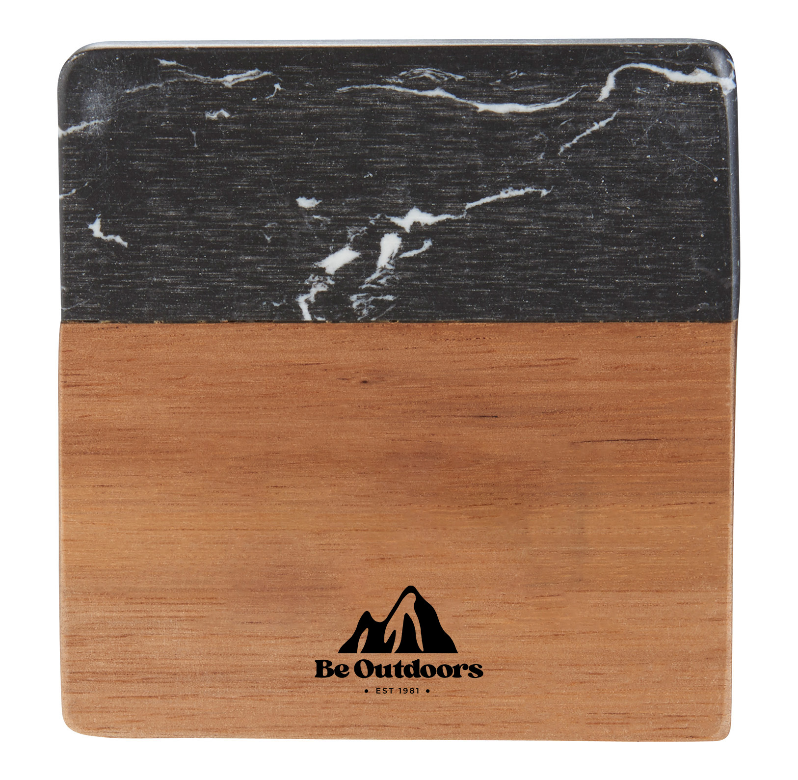 Marble & Wood Coaster Set - Custom Branded Promotional Kitchenware ...